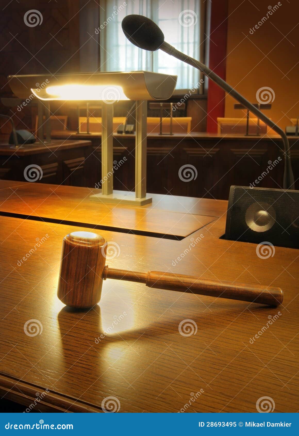Empty modern courtroom stock image. Image of room, court - 28693495