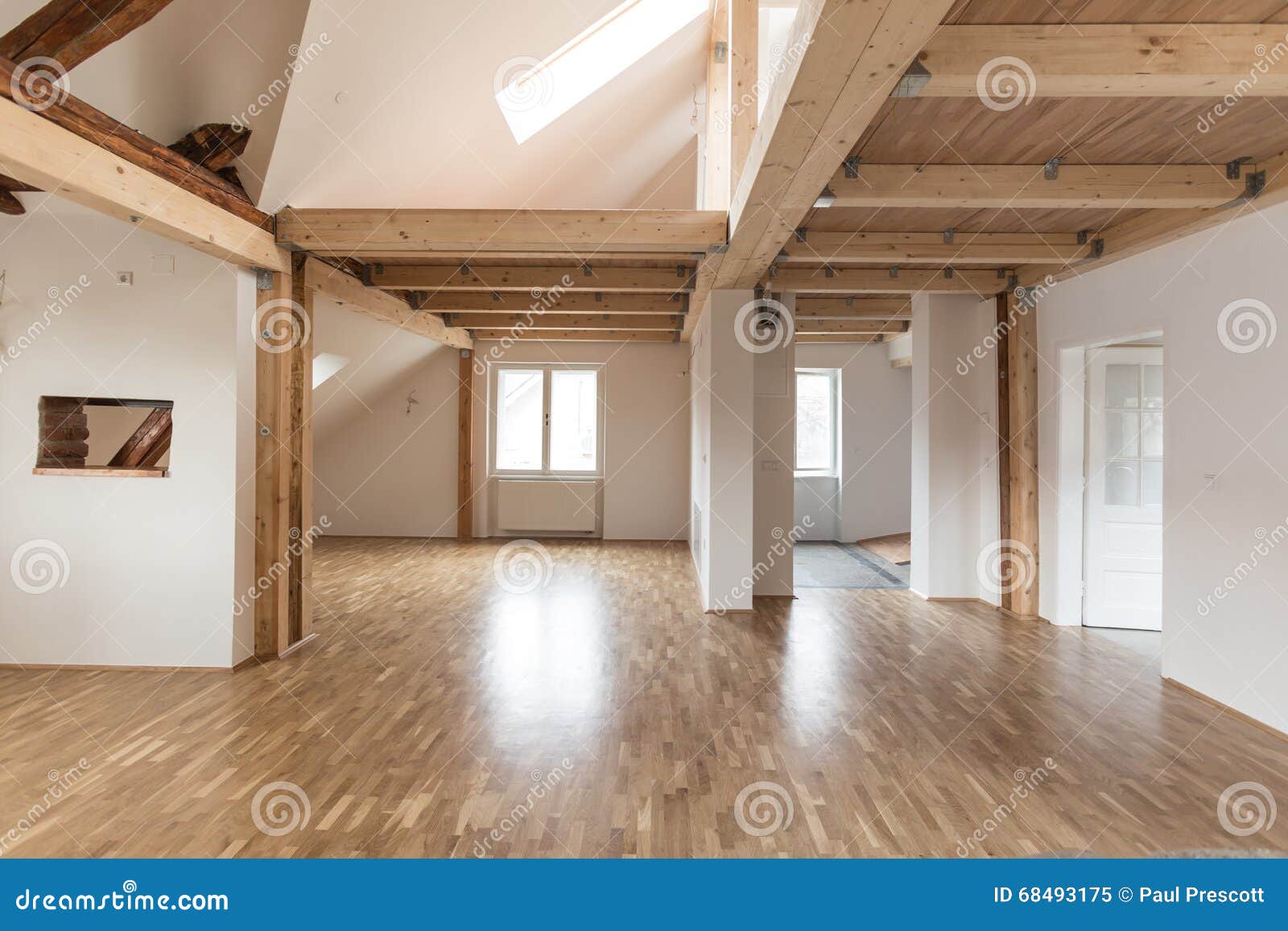 Empty modern interior stock image. Image of apartment - 68493175