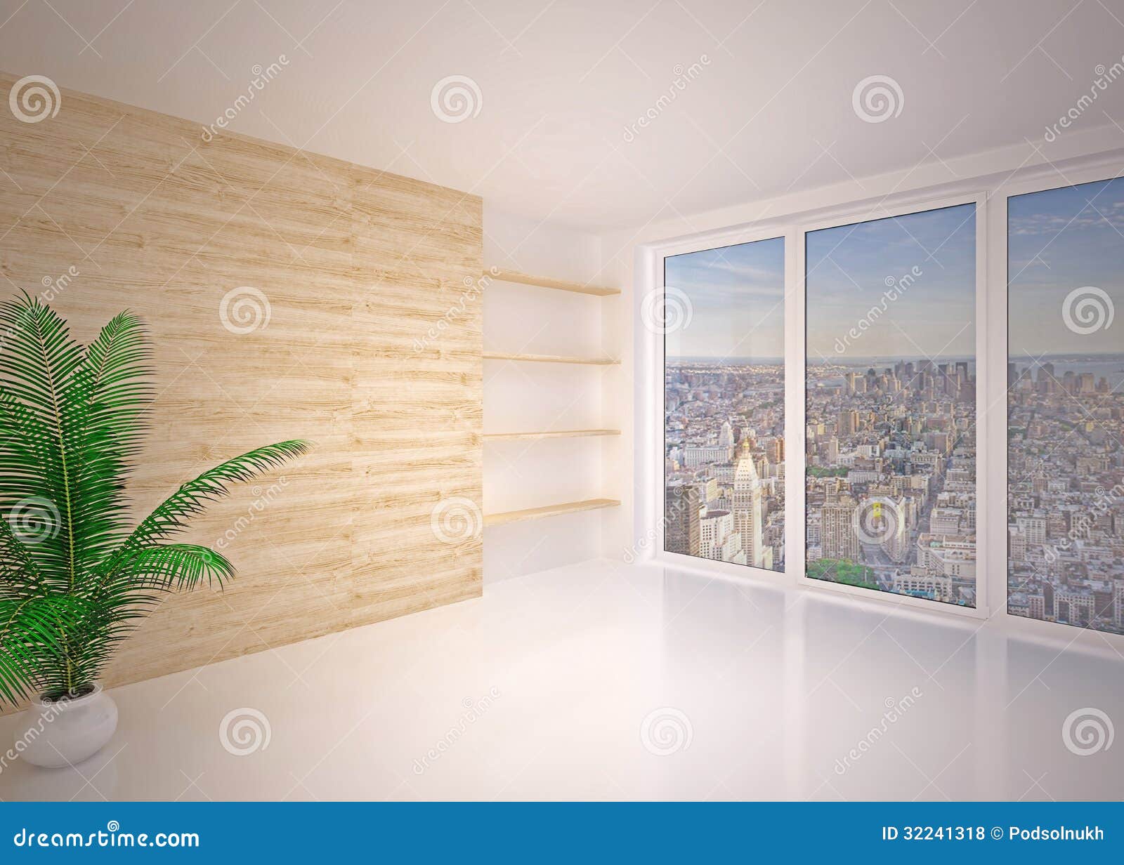 Modern Empty Apartment Rooms