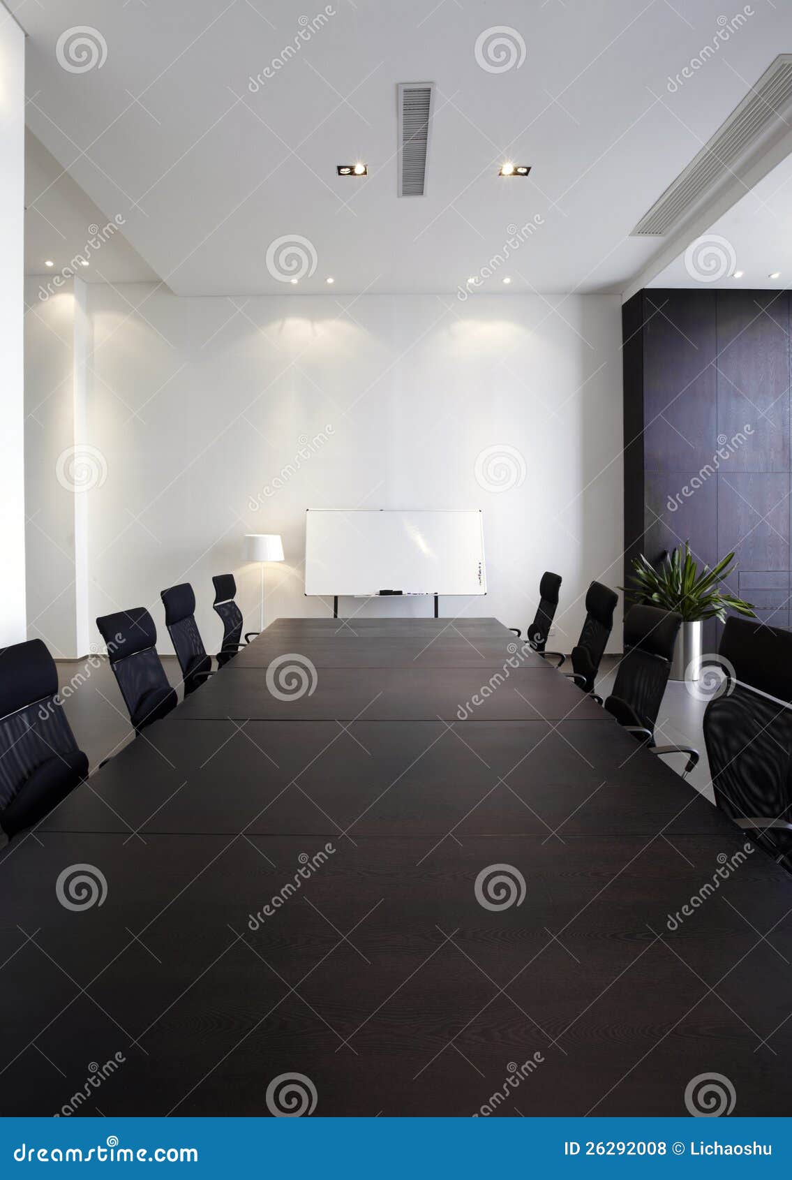 Empty Modern meeting room stock photo. Image of green - 26292008