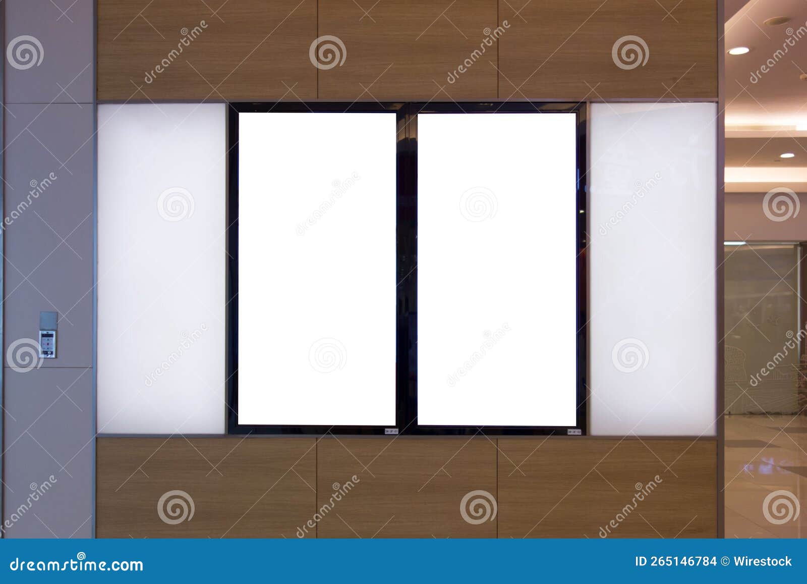Empty Modern Screen for Advertisement Stock Photo - Image of ...