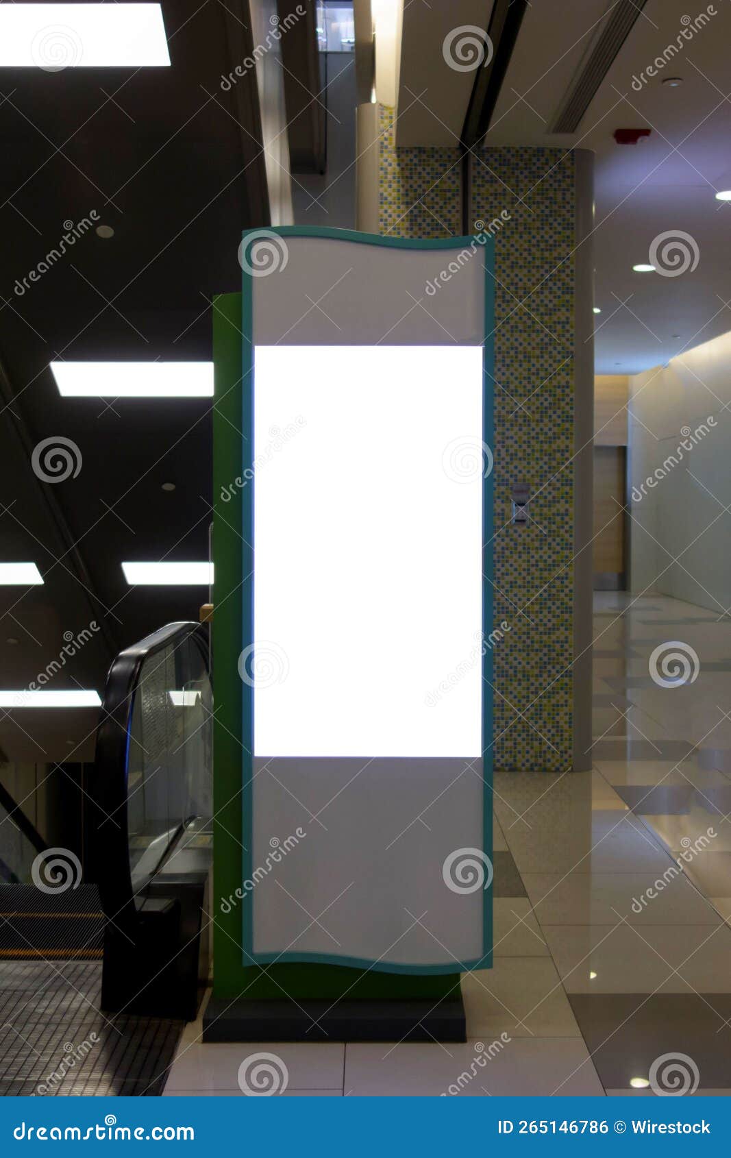Empty Modern Screen for Advertisement Stock Photo - Image of ...