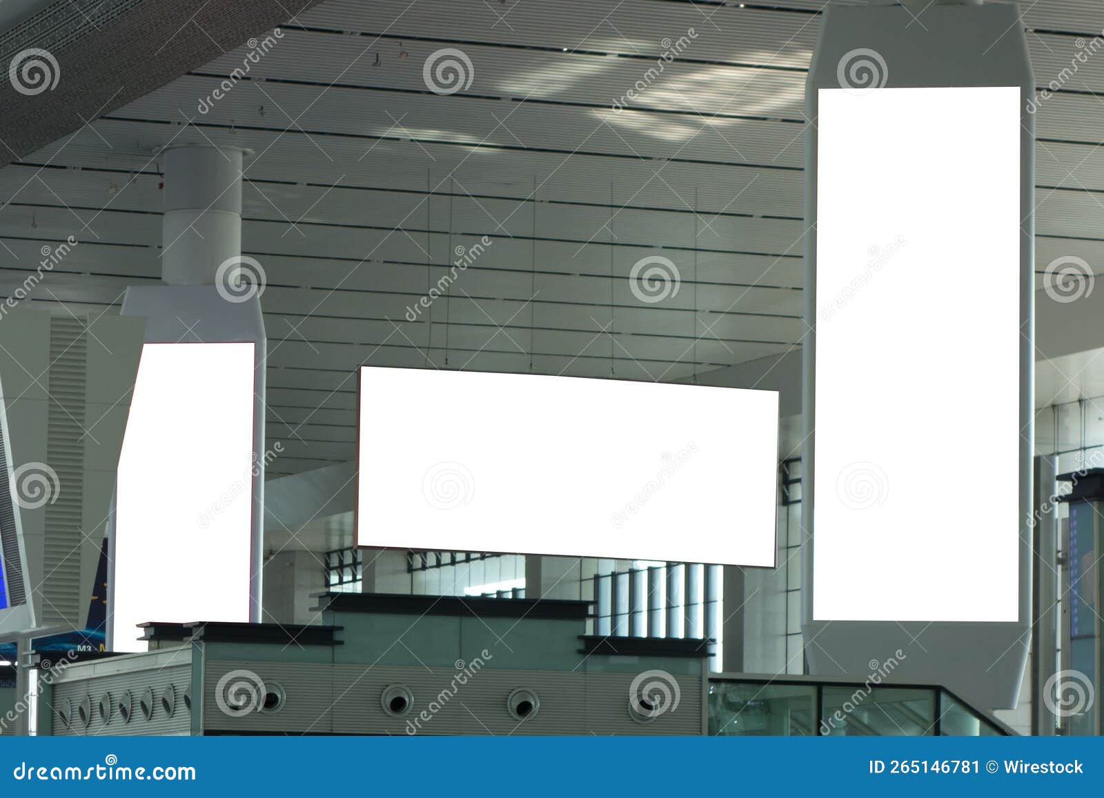 Empty Modern Screens for Advertisement Stock Image - Image of display ...