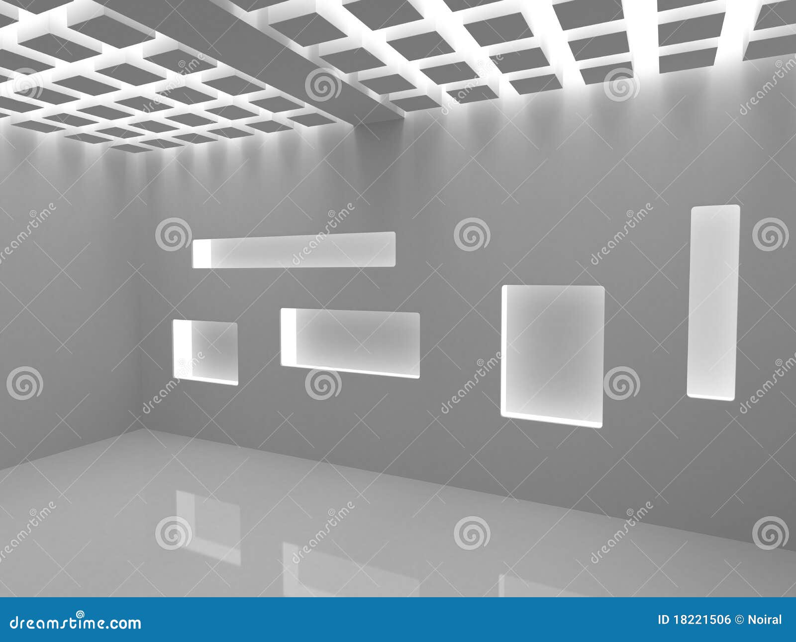 Empty modern shop stock illustration. Illustration of magazine - 18221506