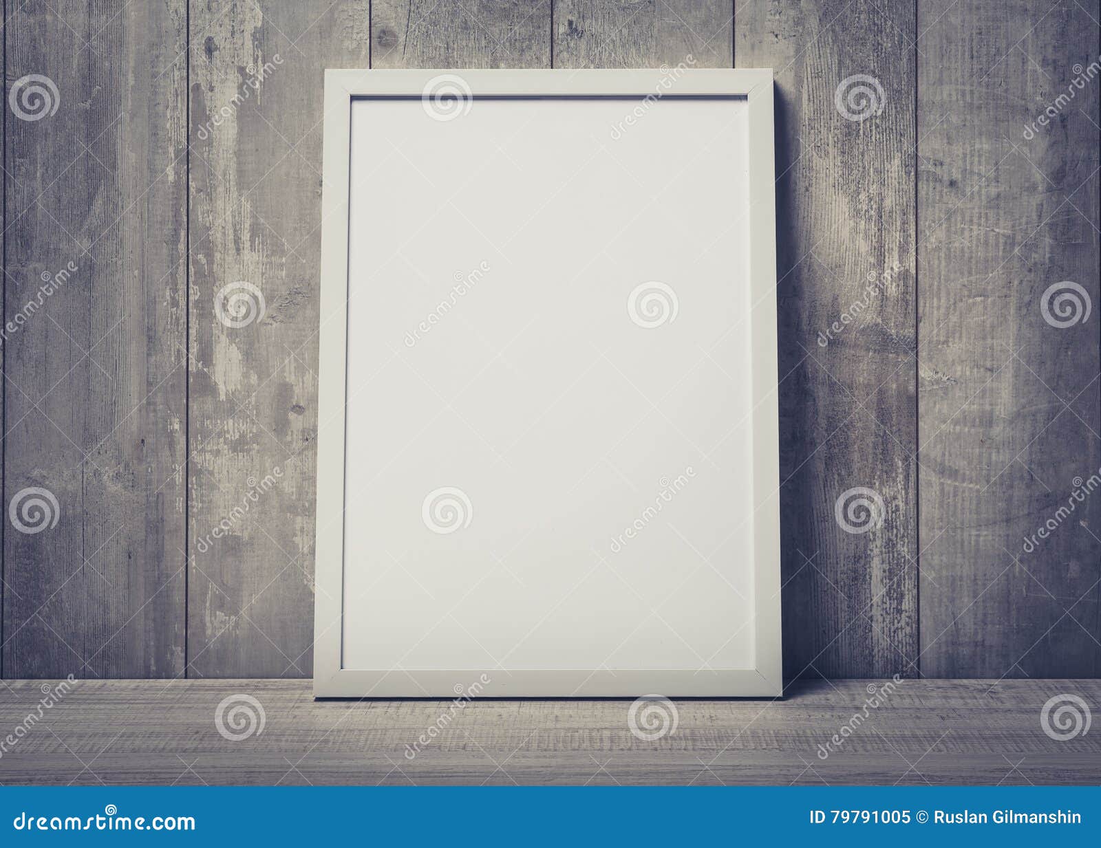 Empty Modern Style Frame on Composition Wall Stock Image - Image of ...