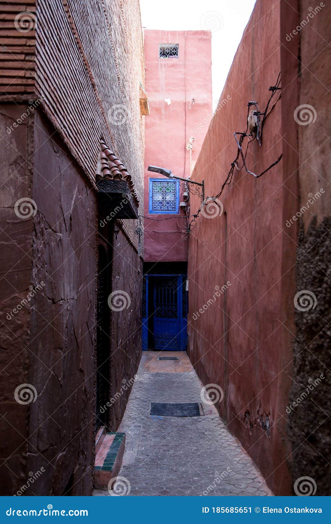 Empty Moroccan Streets during the Day Stock Image - Image of building ...