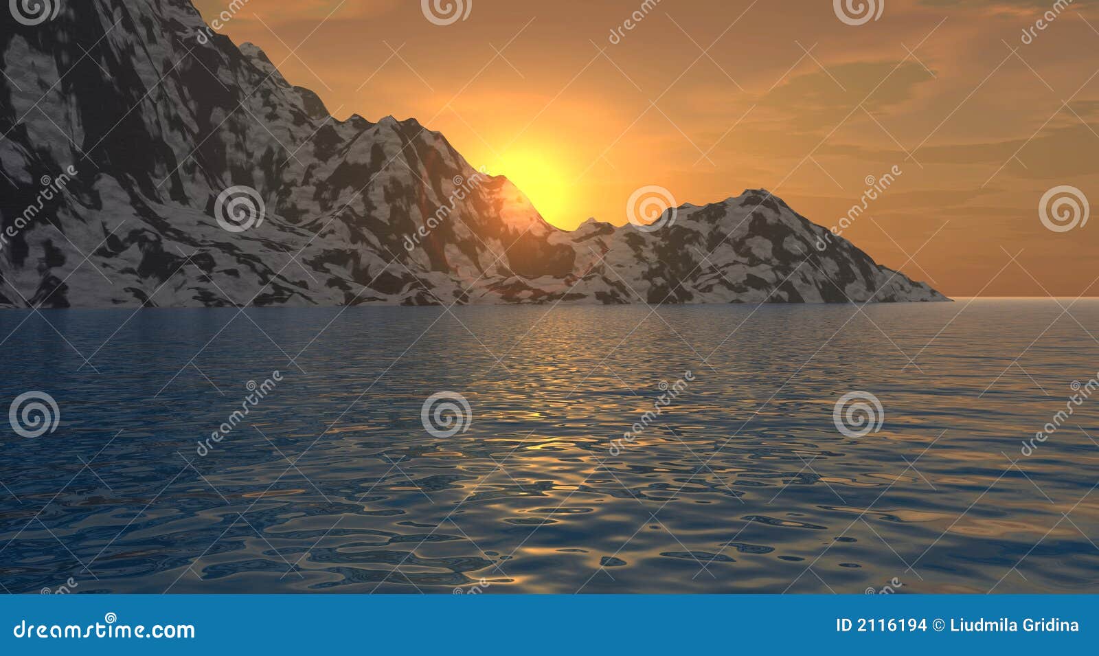 Empty_Mount_Sunset stock illustration. Illustration of mount - 2116194