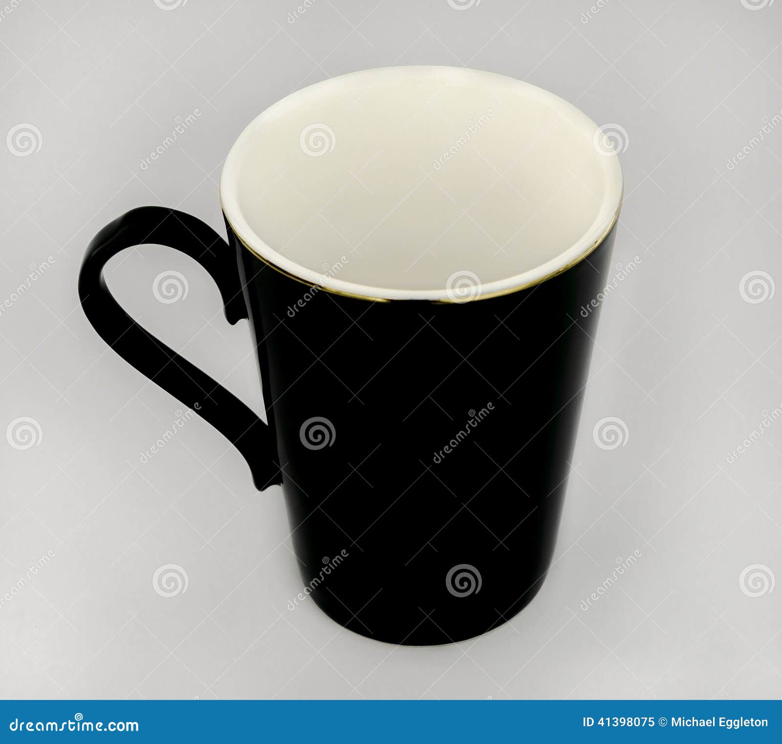Empty mug stock image. Image of black, ceramic, crockery - 41398075