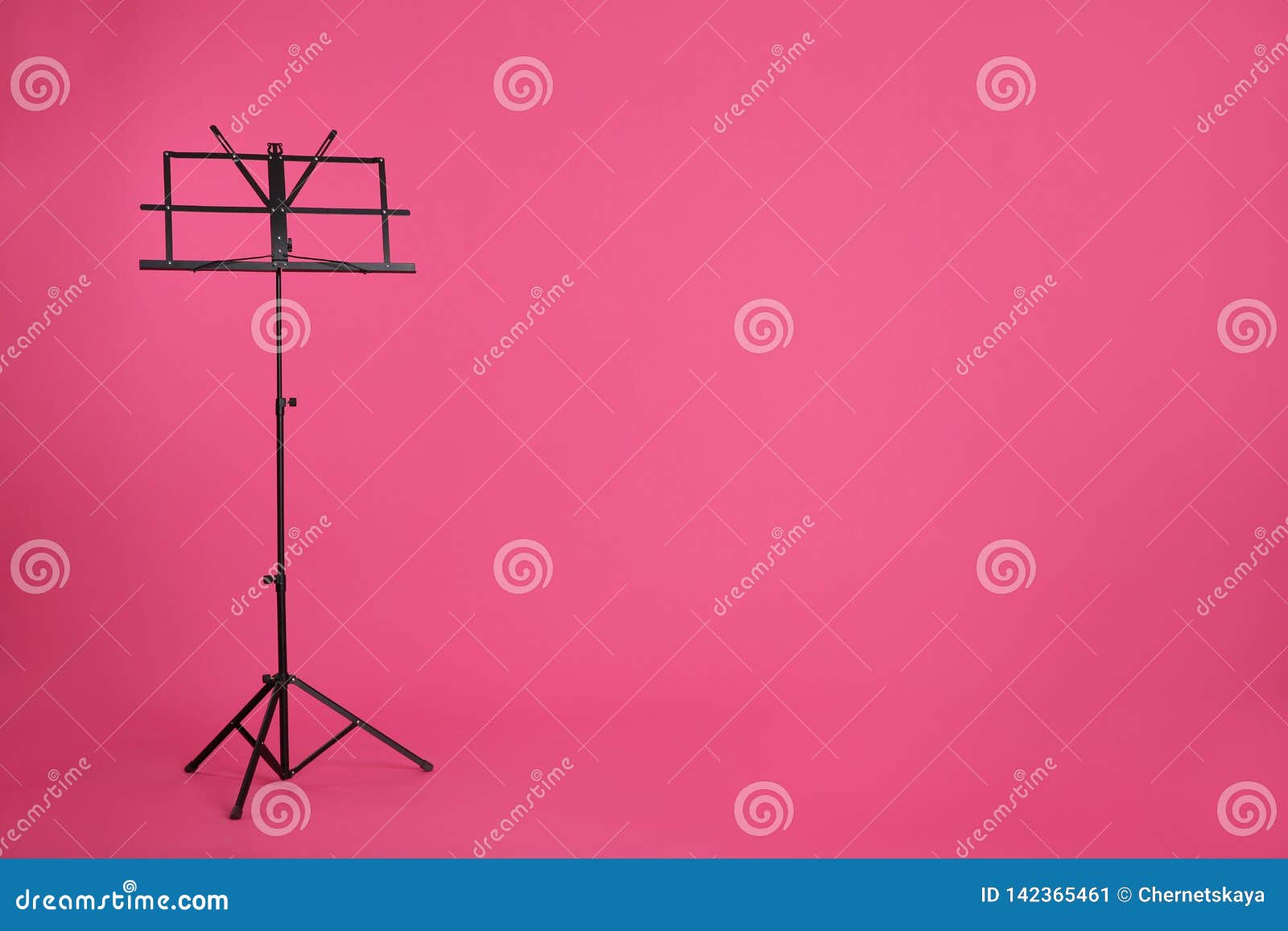Empty Music Note Stand on Color Background Stock Image - Image of ...