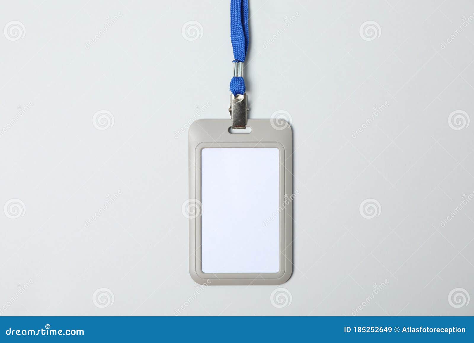 Empty Name Tag on White Background Space for Text Stock Image - Image ...