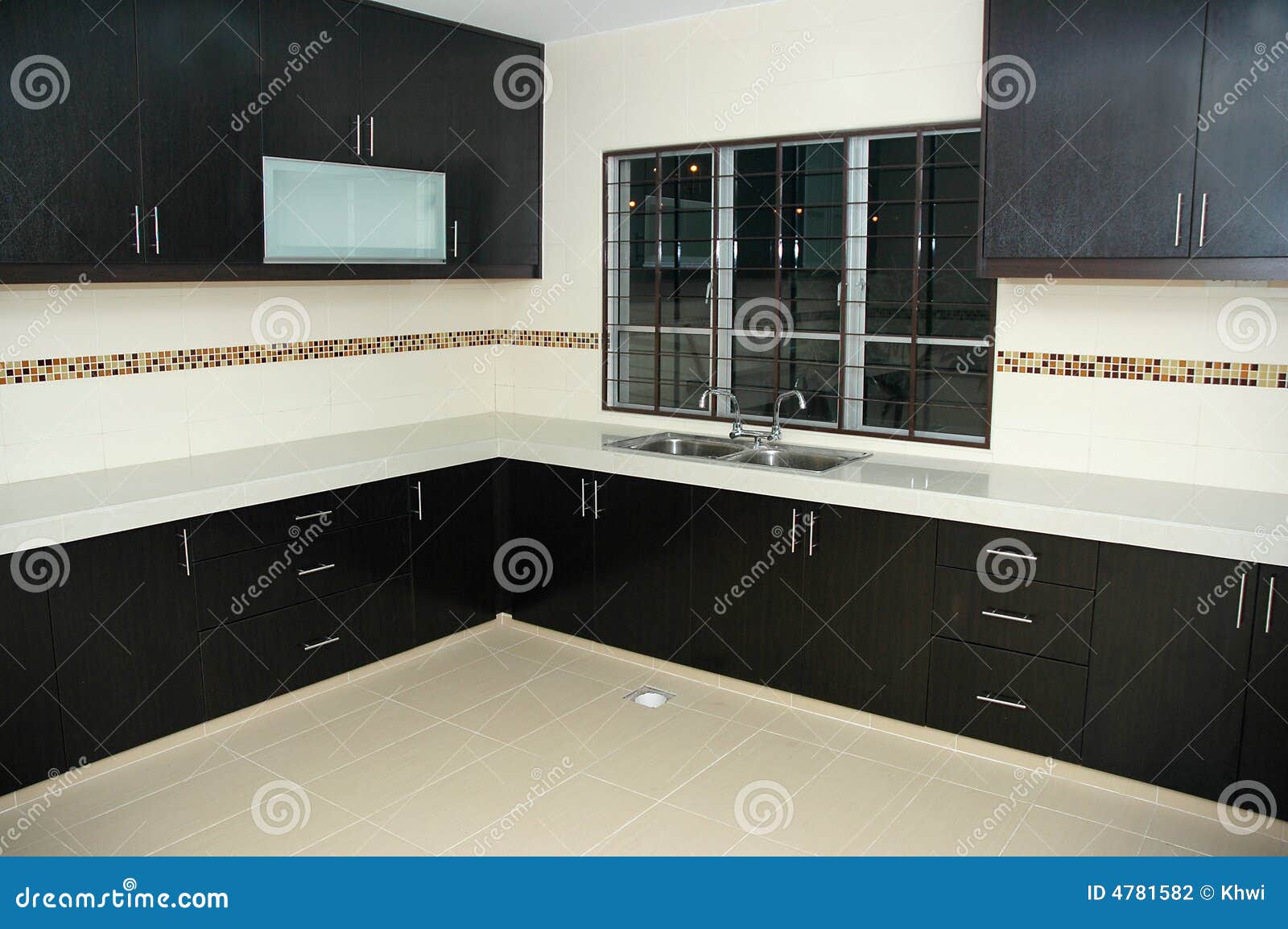 Empty New Kitchen stock photo. Image of tidy, kitchen - 4781582