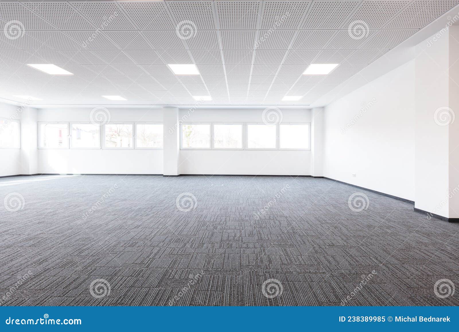 Empty new office for rent stock image. Image of floor - 238389985