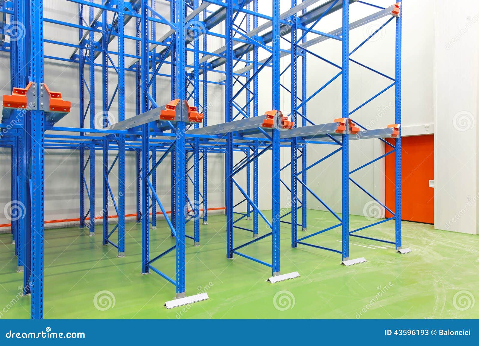 Empty new warehouse stock image. Image of industry, cargo - 43596193