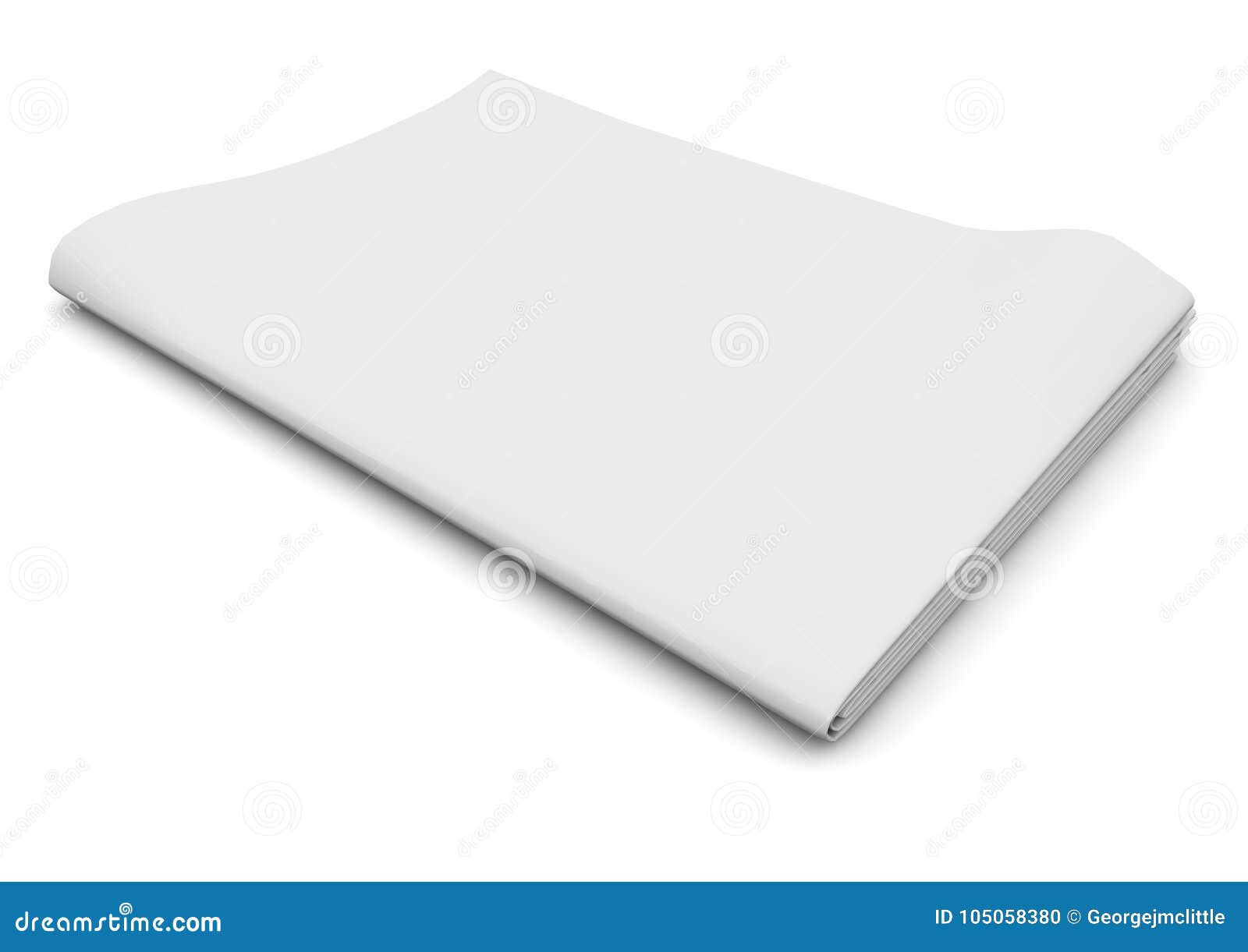 Empty newspaper stock illustration. Illustration of isolated - 105058380
