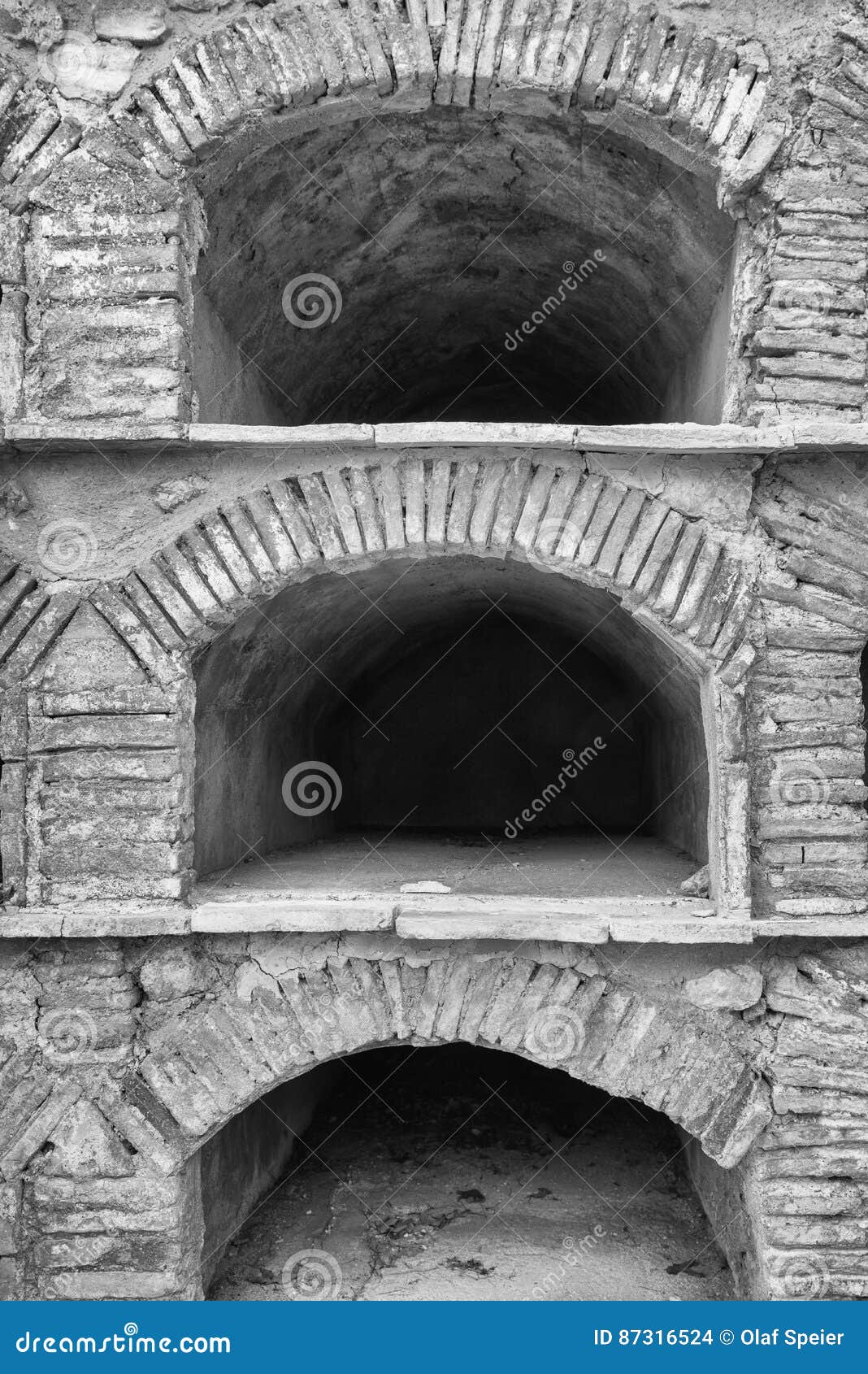 Empty Niches In A Cemetery Stock Photography | CartoonDealer.com #231373628