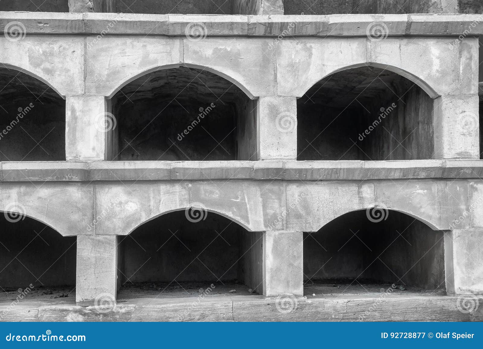 Empty Niches In A Cemetery Stock Photography | CartoonDealer.com #231467444