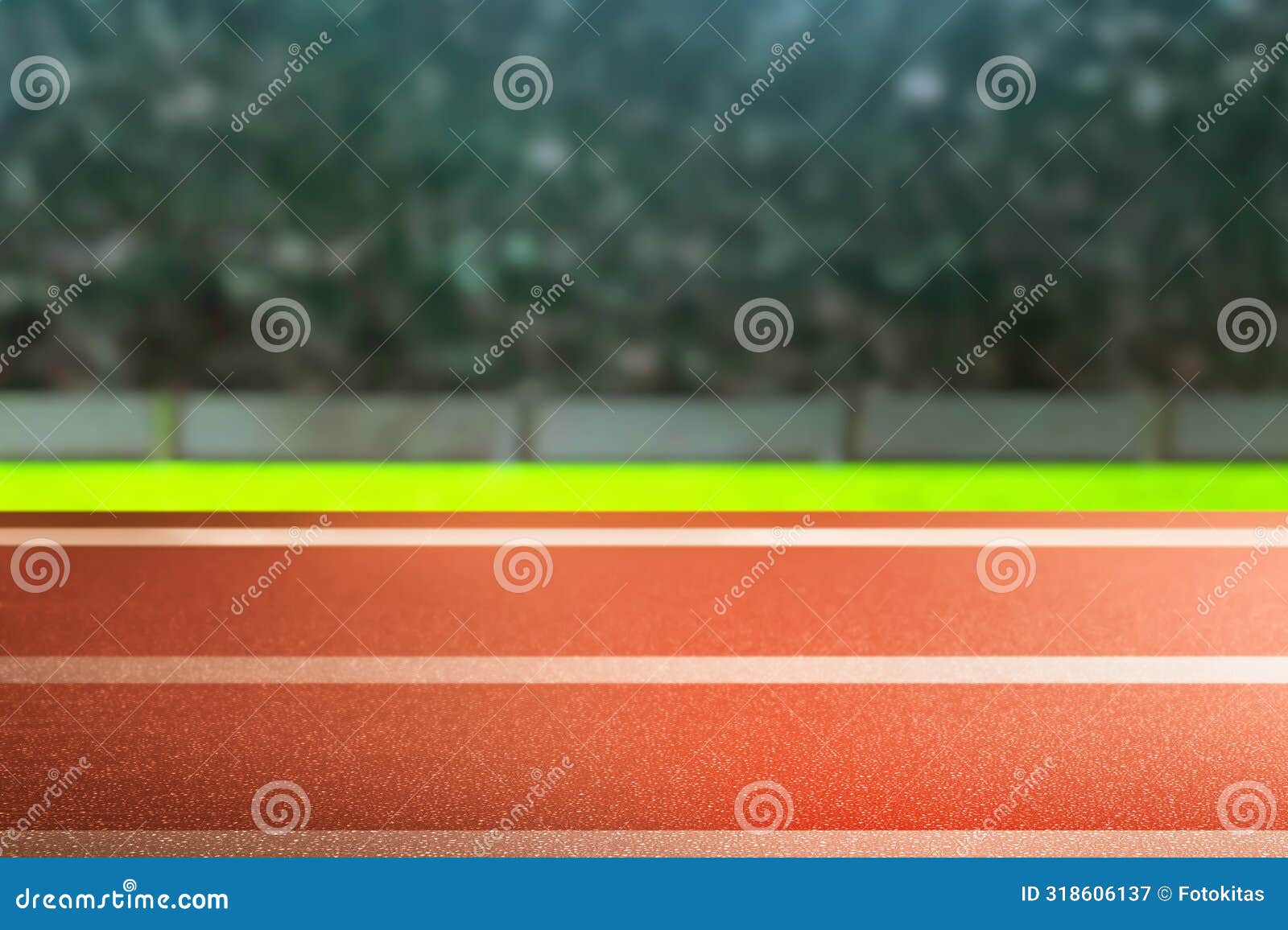 Empty Nobody Running Track, Sport Backgrounds Stock Image - Image of ...