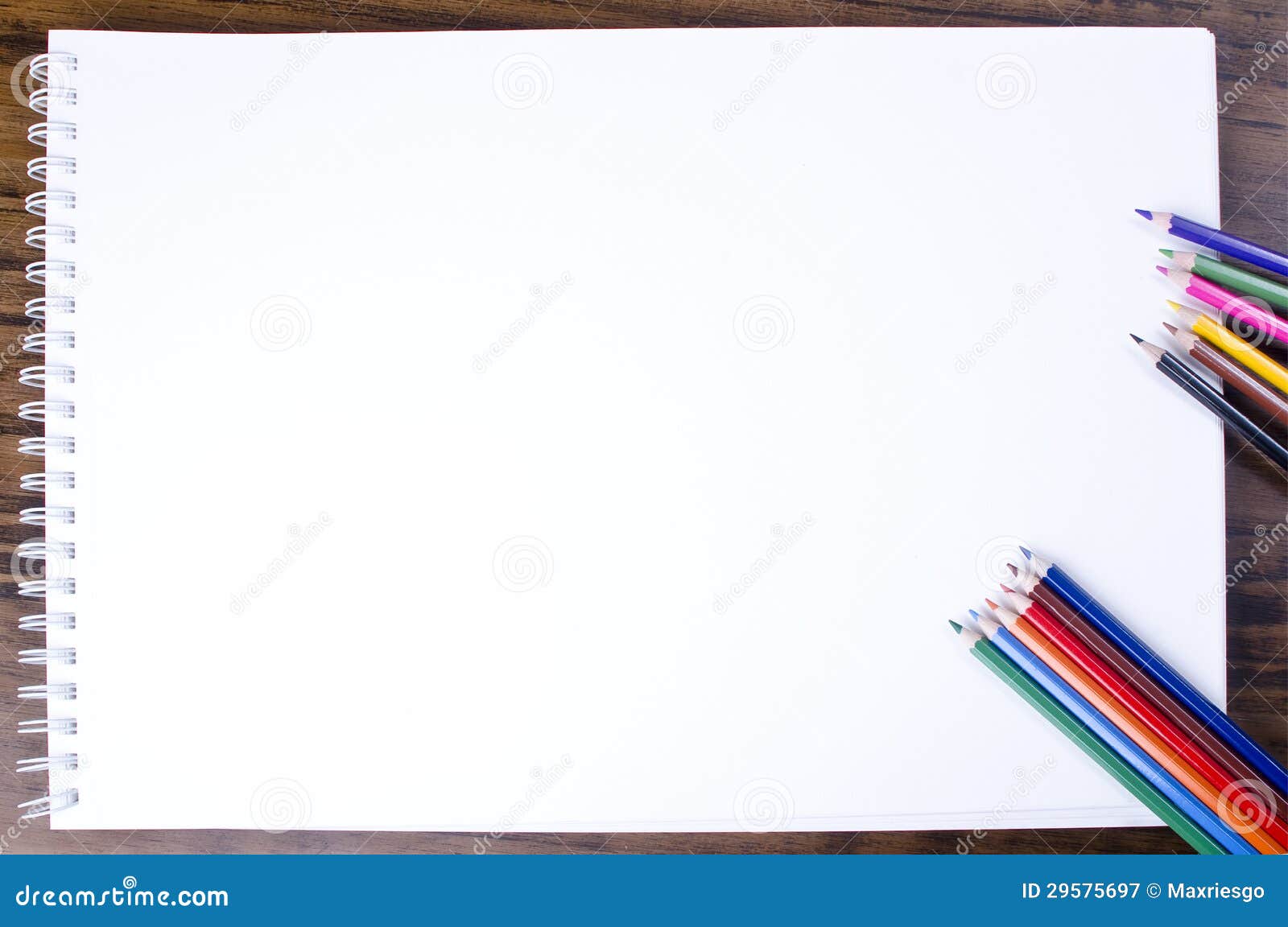 Empty notebook stock image. Image of isolated, empty - 29575697
