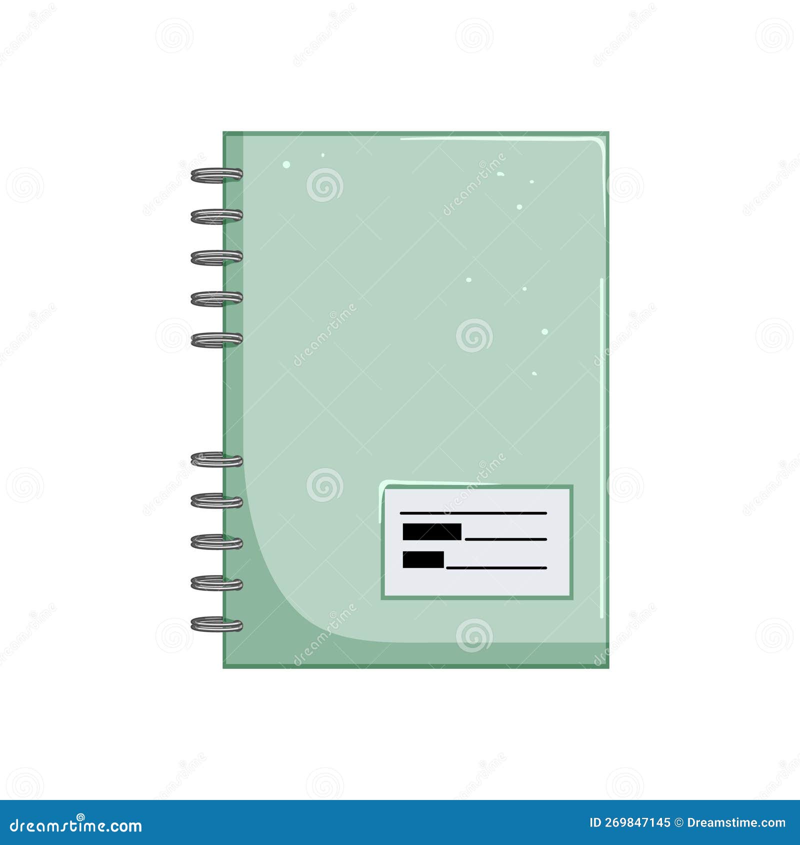 Empty Notebook Cartoon Vector Illustration Stock Vector - Illustration ...