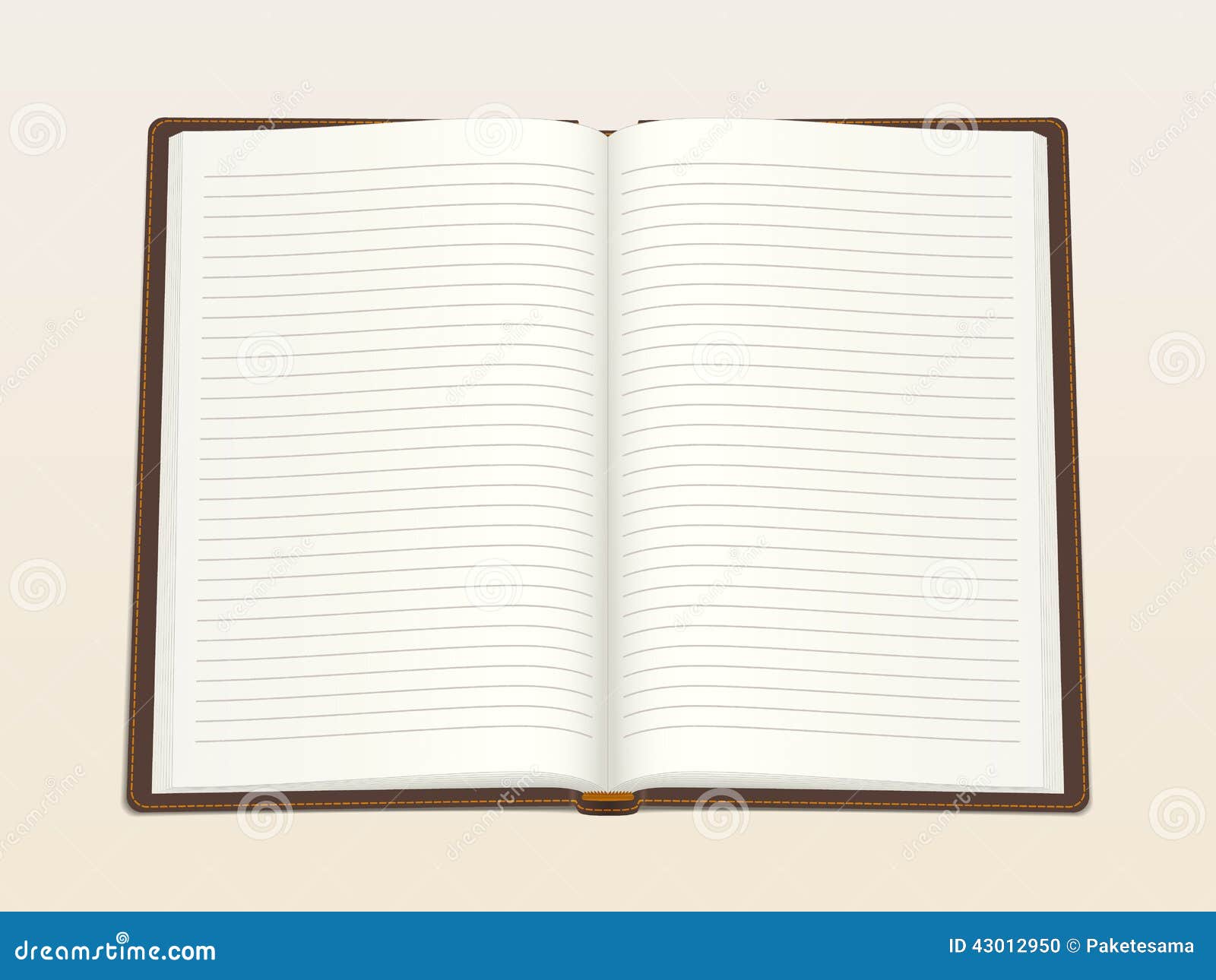 Empty notebook stock vector. Illustration of office, concept - 43012950