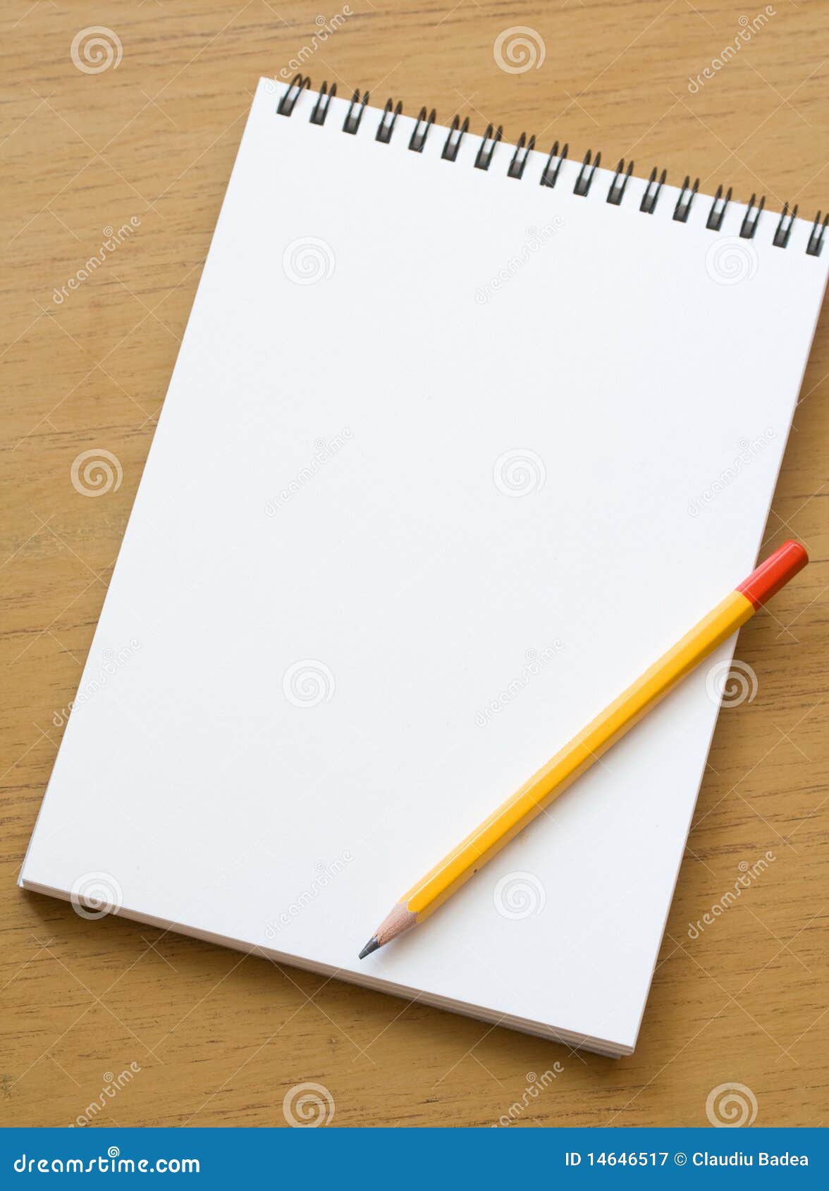 Empty notepad stock image. Image of clean, communication - 14646517