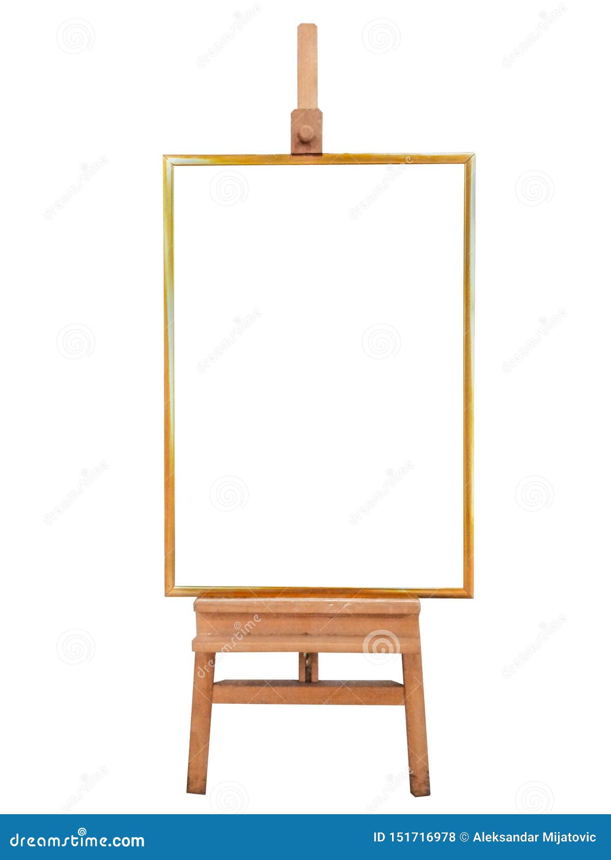 Empty Notice Board Isolated on White Stock Photo - Image of classical ...