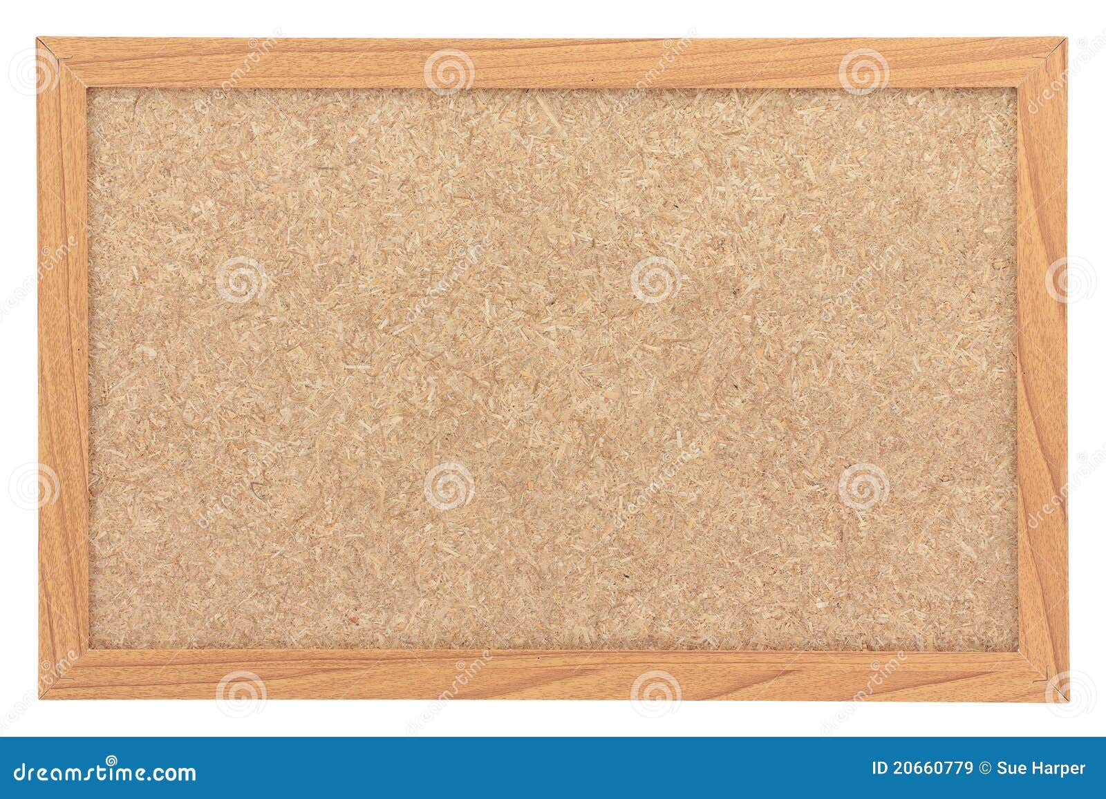 Empty Notice Board Particle Panel Isolated Stock Image - Image of ...