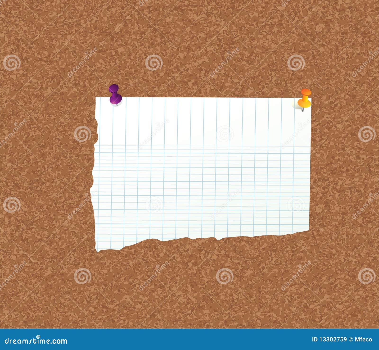 Empty Notice Board Vector Illustration | CartoonDealer.com #16248586