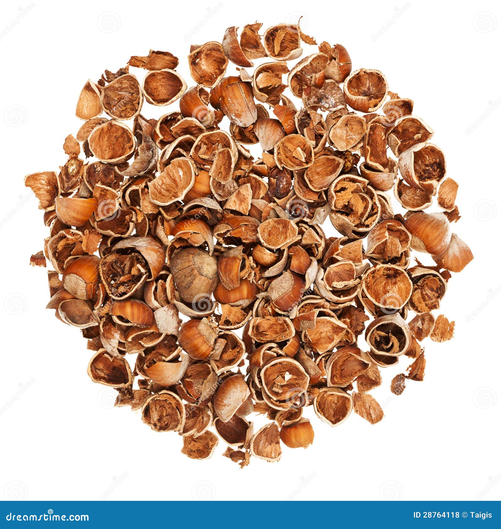 Empty nutshells stock photo. Image of eaten, brown, group - 28764118