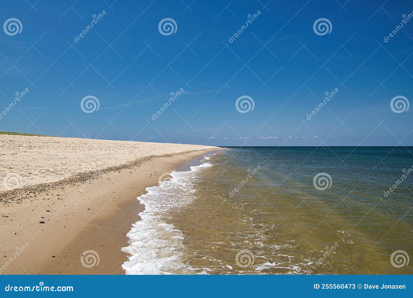 An Empty Ocean Beach on a Summer Day Stock Image - Image of beautiful ...