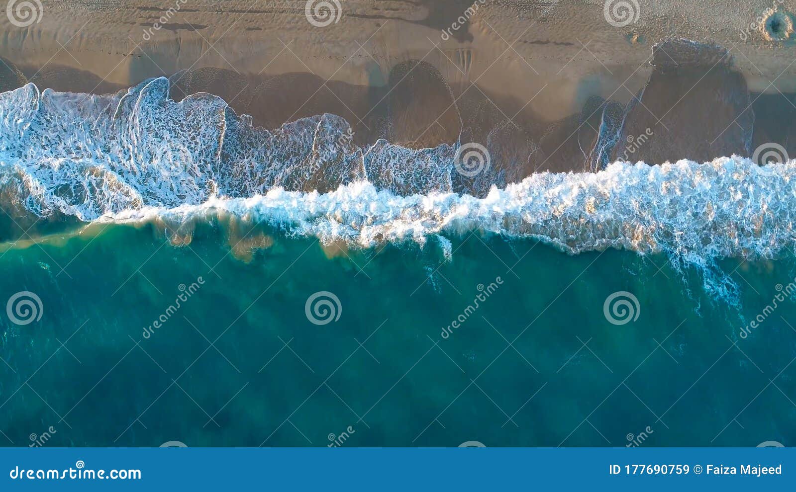 Empty Ocean View from Above Stock Image - Image of landscape, scene ...