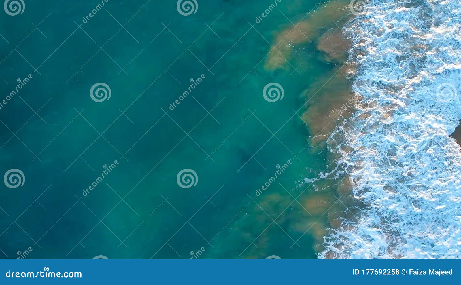 Empty Ocean View from Above Stock Photo - Image of aerial, island ...