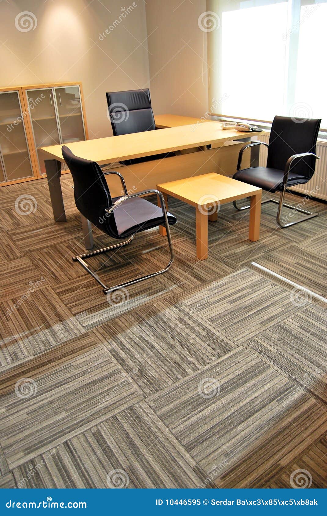 Empty office stock image. Image of brown, administrative - 10446595