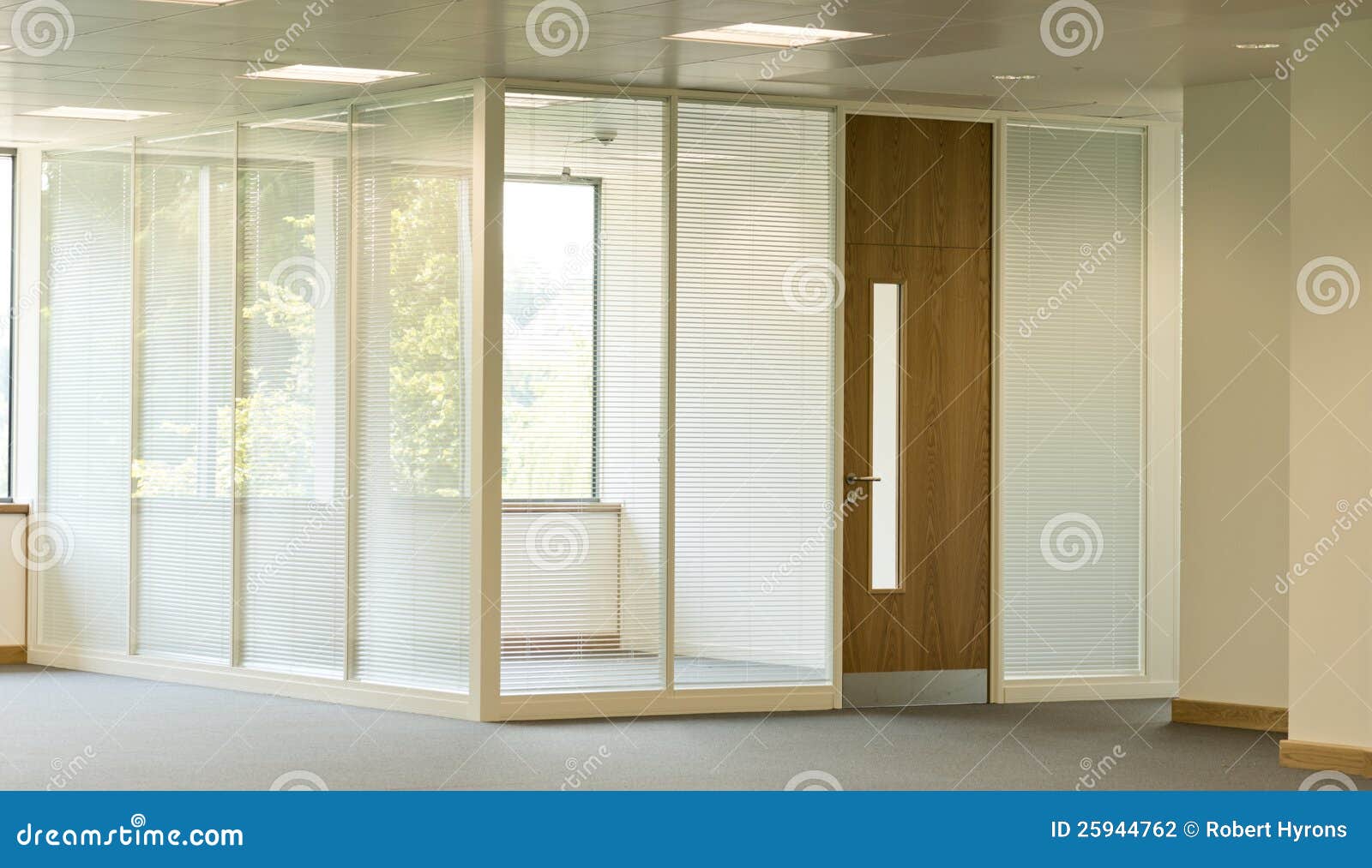 Empty office stock photo. Image of interior, metal, scene - 25944762