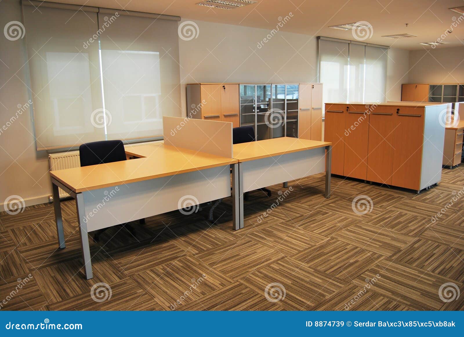 Empty office stock image. Image of curtains, conferences - 8874739