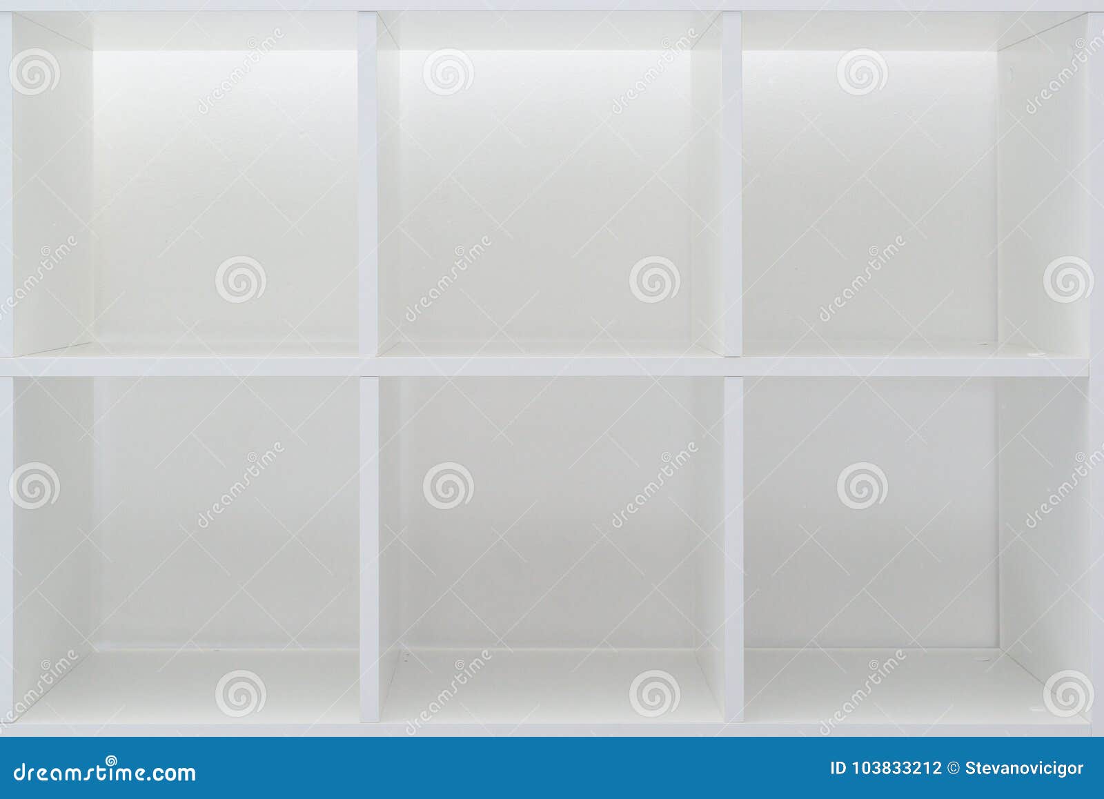 Empty Office or Bookcase Library Shelves Stock Photo - Image of copy ...