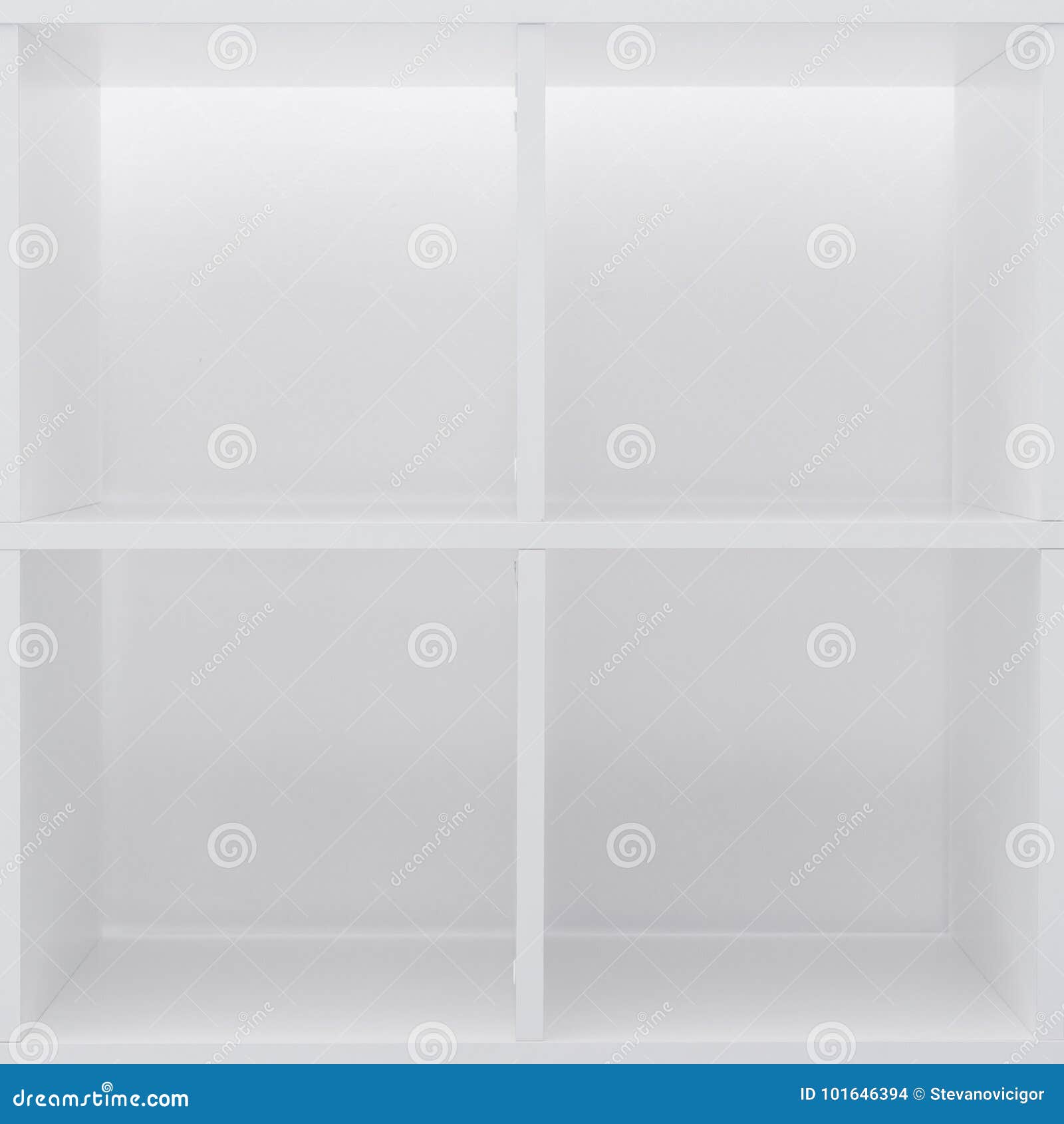 Empty Office or Bookcase Library Shelves Stock Photo - Image of shop ...