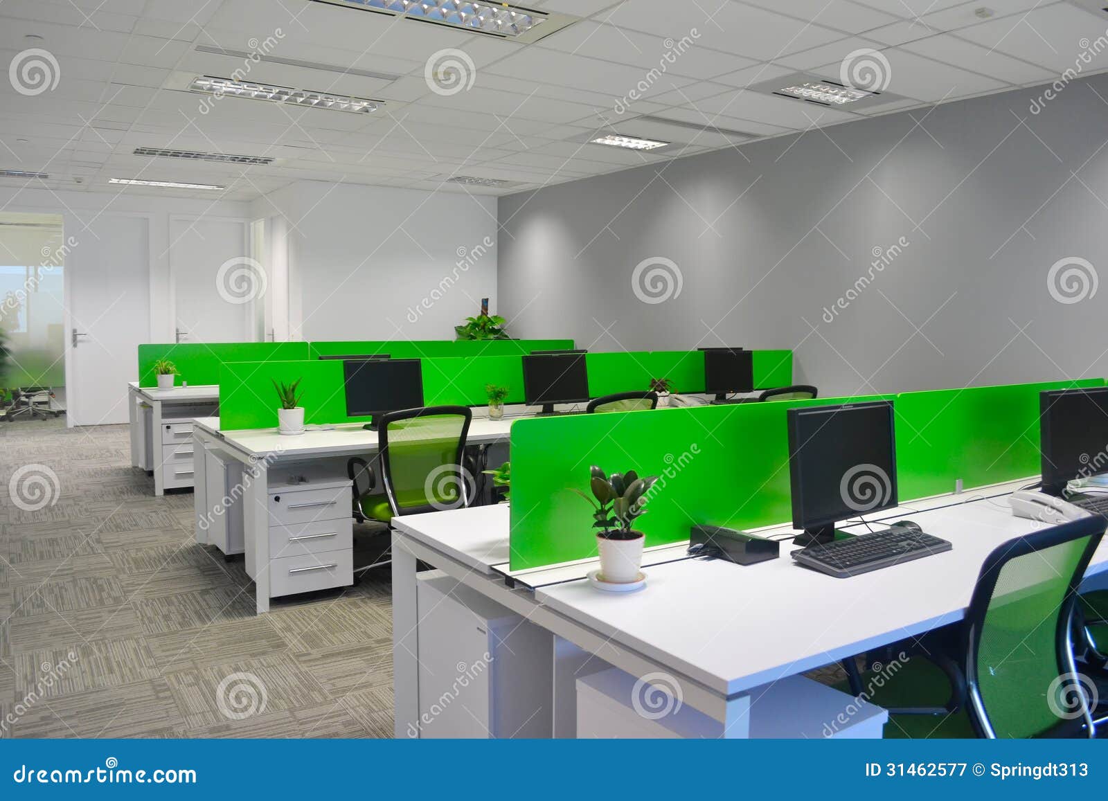 Empty office stock image. Image of large, office, data - 31462577