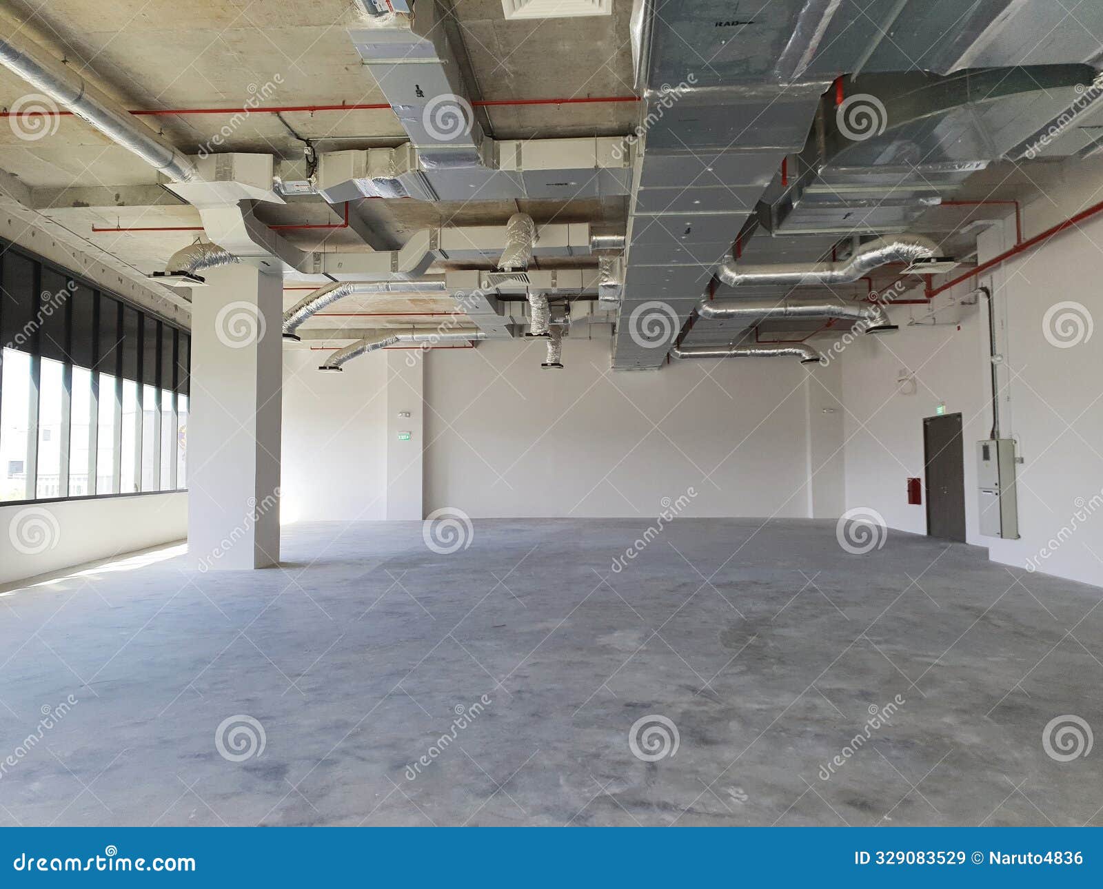Office Building Commercial Building Under Construction Site Stock Image - Image of glass ...