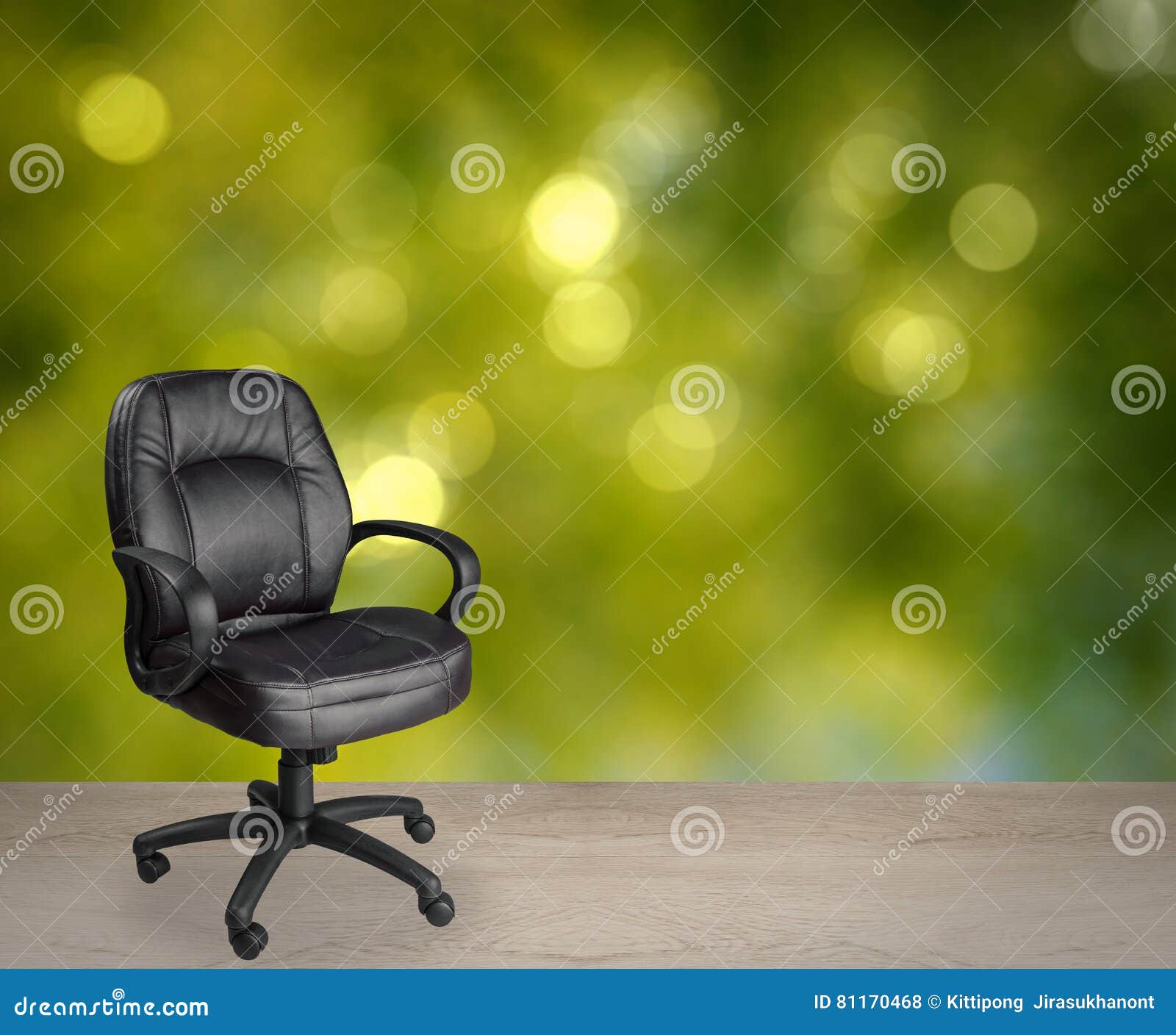 Empty office chair stock photo. Image of green, office - 81170468