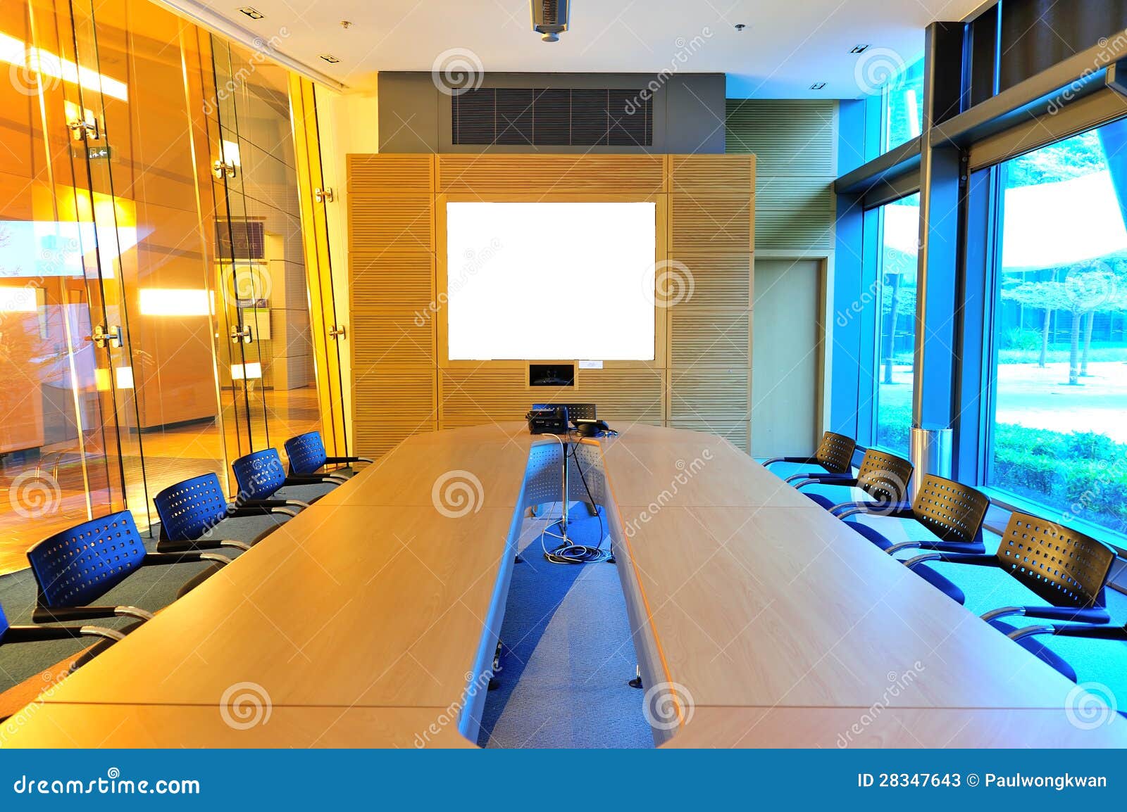Empty Office Conference Room Stock Image - Image of inside, chair: 28347643