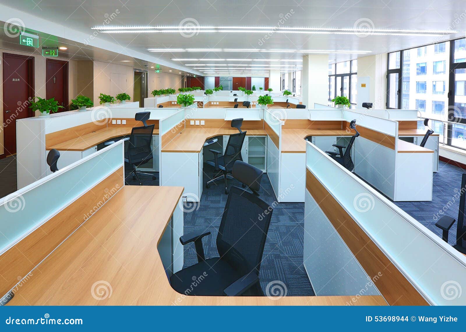 Empty office stock photo. Image of institution, files - 53698944