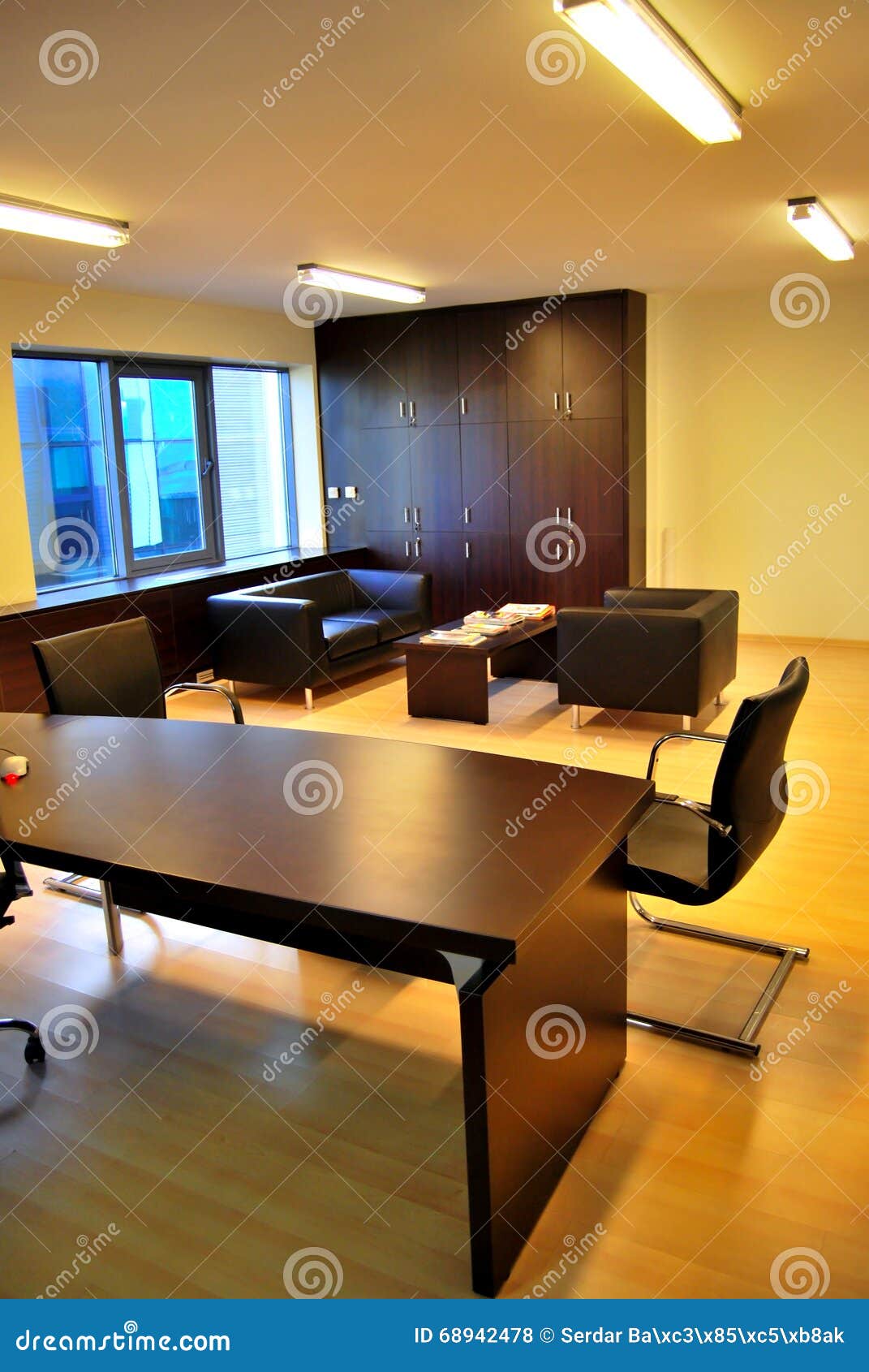 Empty office stock photo. Image of halogen, chair, corporate - 68942478