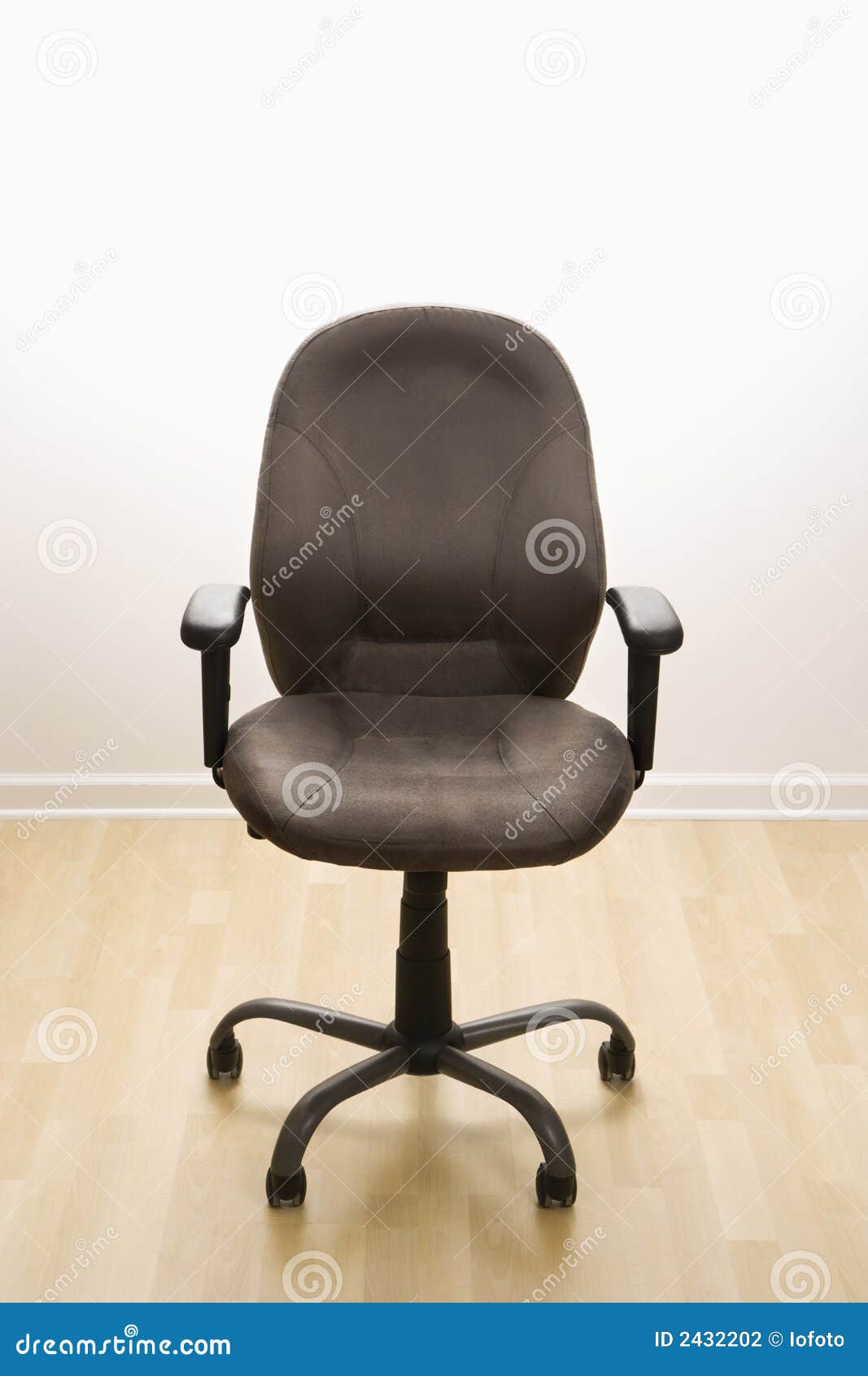 Empty office desk chair. stock photo. Image of vertical - 2432202