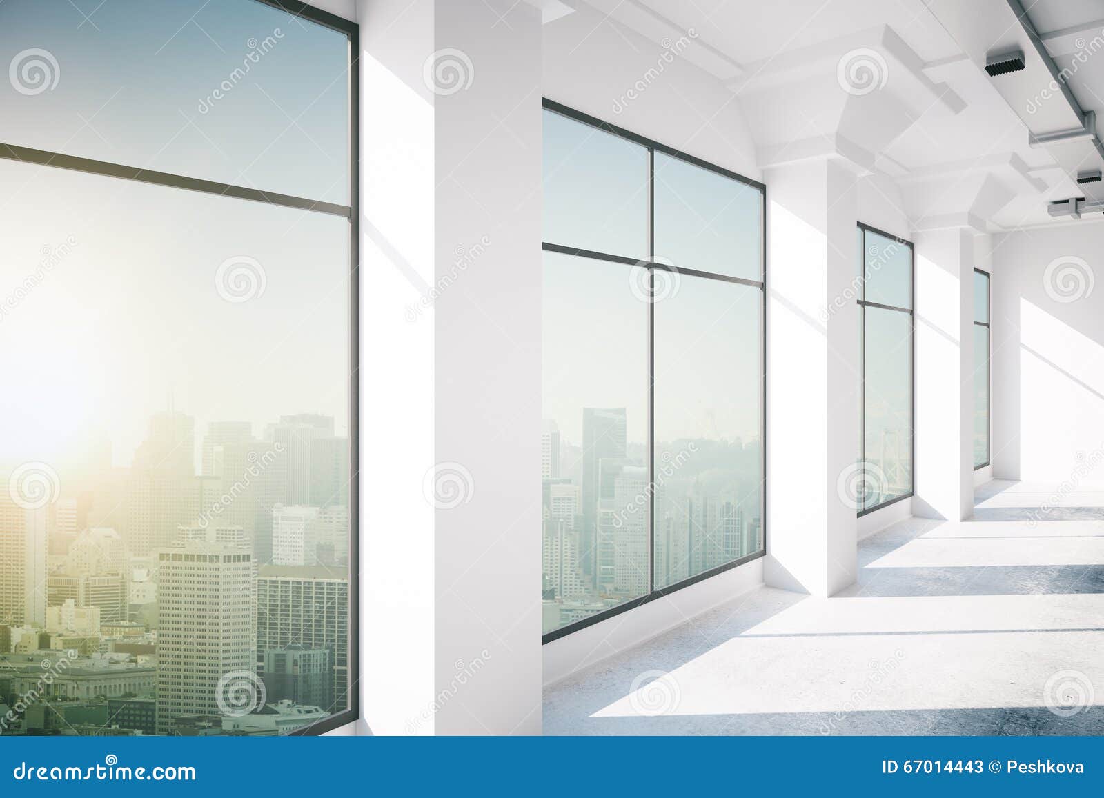 Empty office interior stock illustration. Illustration of house - 67014443