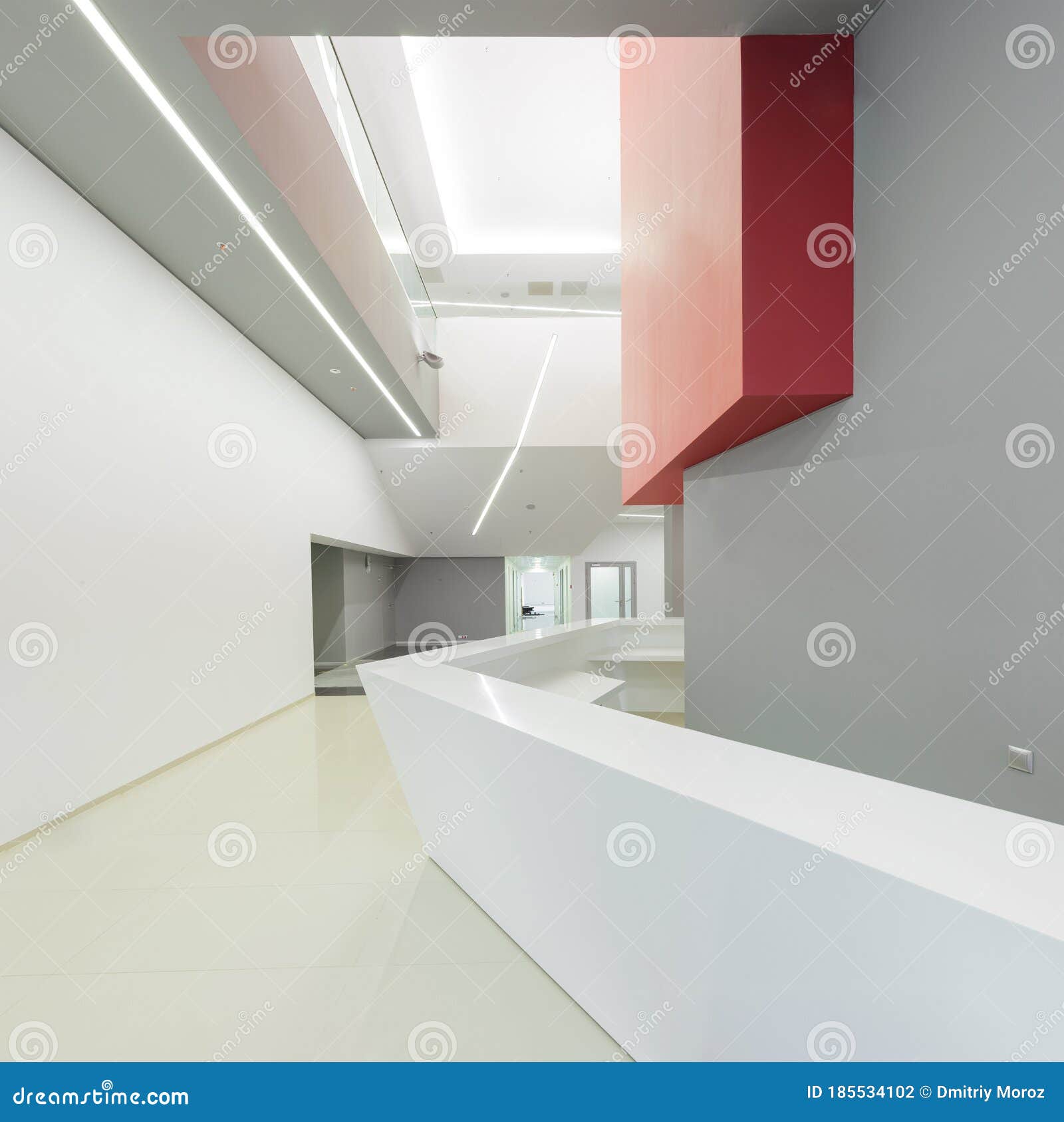 Empty office reception stock photo. Image of door, modern - 185534102