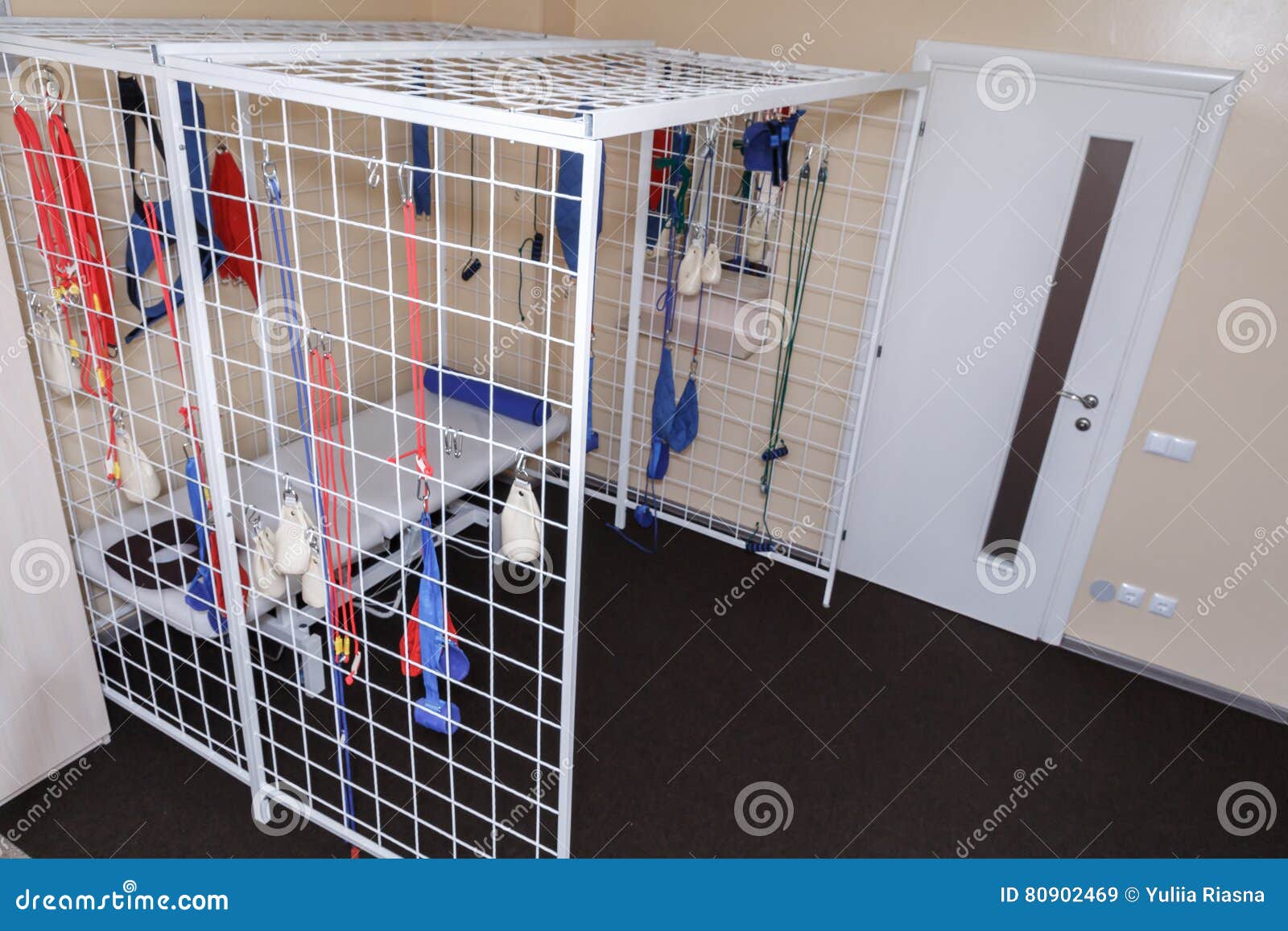 Empty Office Rehabilitation. Cage Reabilitologicheskih Exercises Stock ...