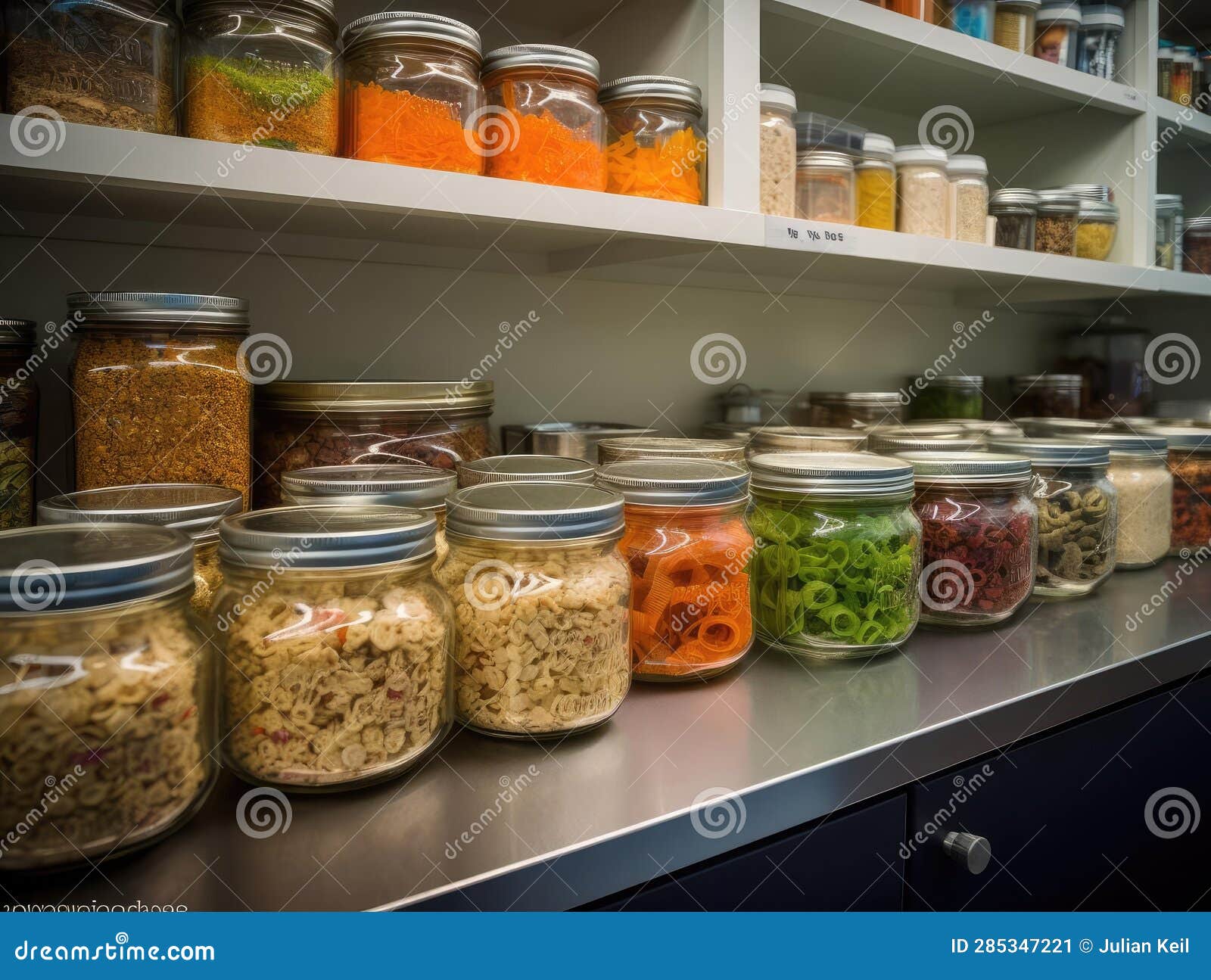 Empty Office Snack Area with Healthy Options Stock Illustration ...