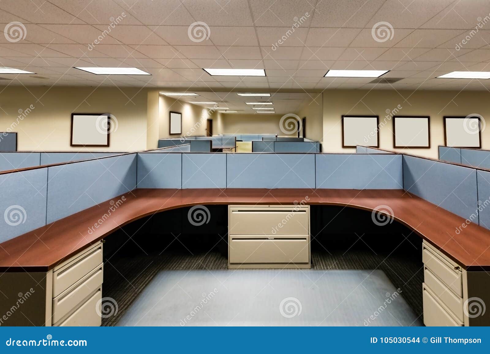 Empty Office Space Ready To Occupy Stock Photo - Image of background ...