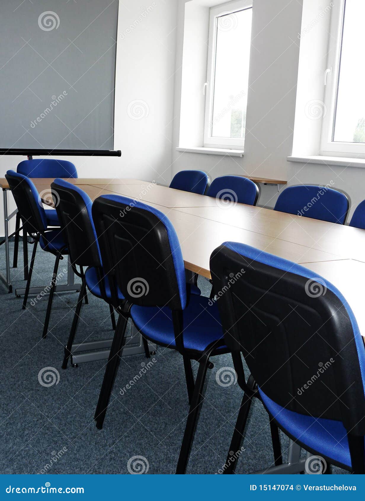 Empty Office With Table And Chairs Stock Photography | CartoonDealer ...